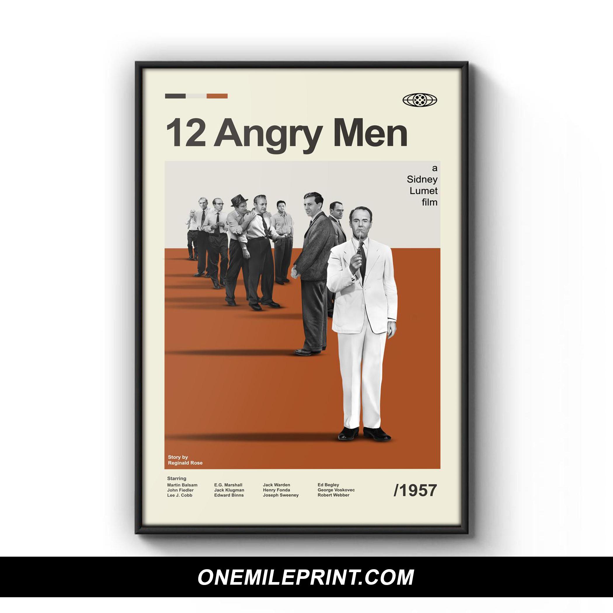 Mid Century 12 Angry Men Movie Poster