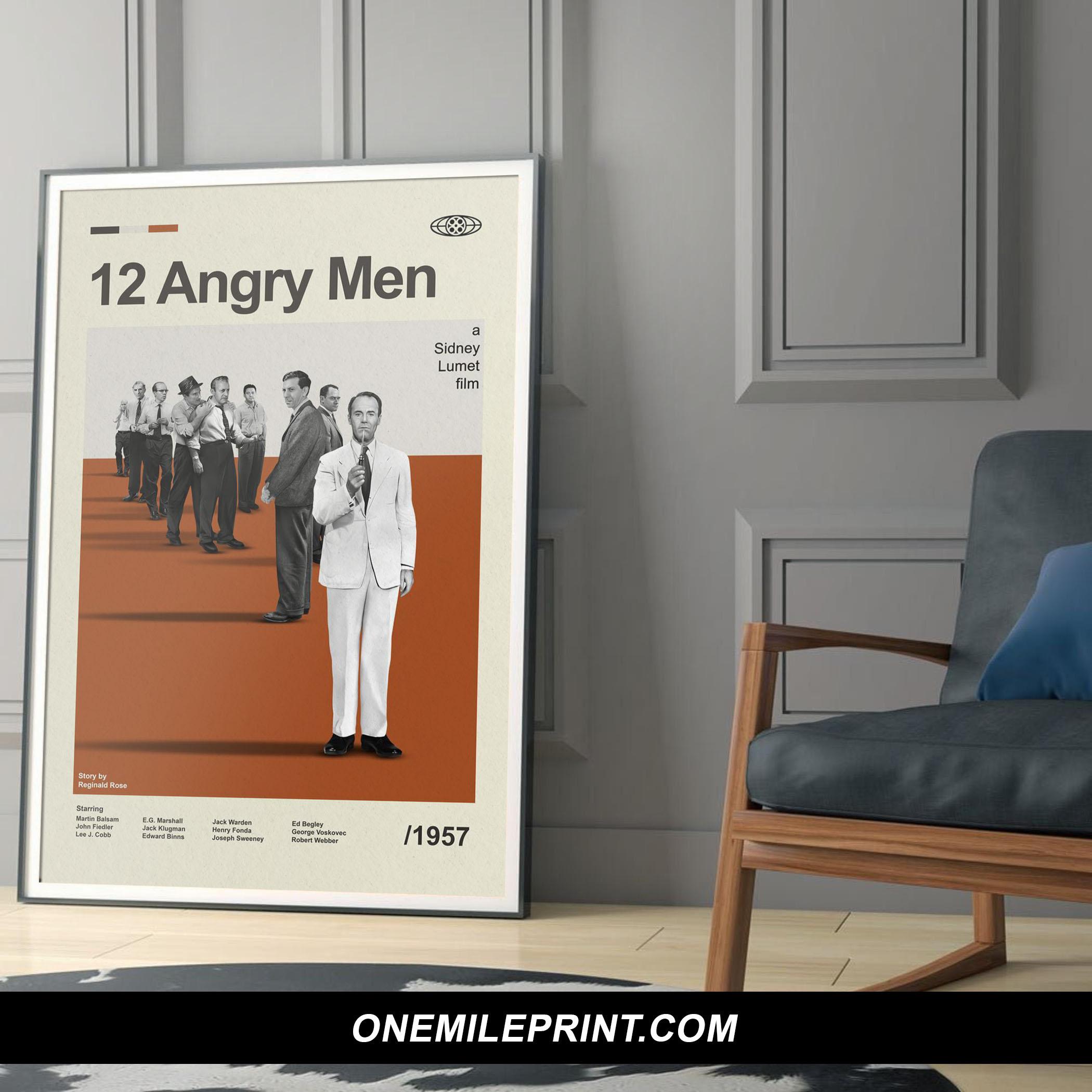 Mid Century 12 Angry Men Movie Poster