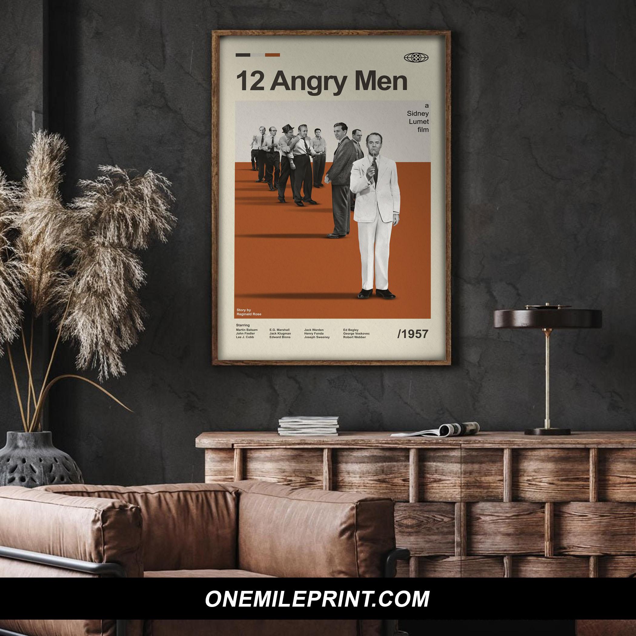 Mid Century 12 Angry Men Movie Poster
