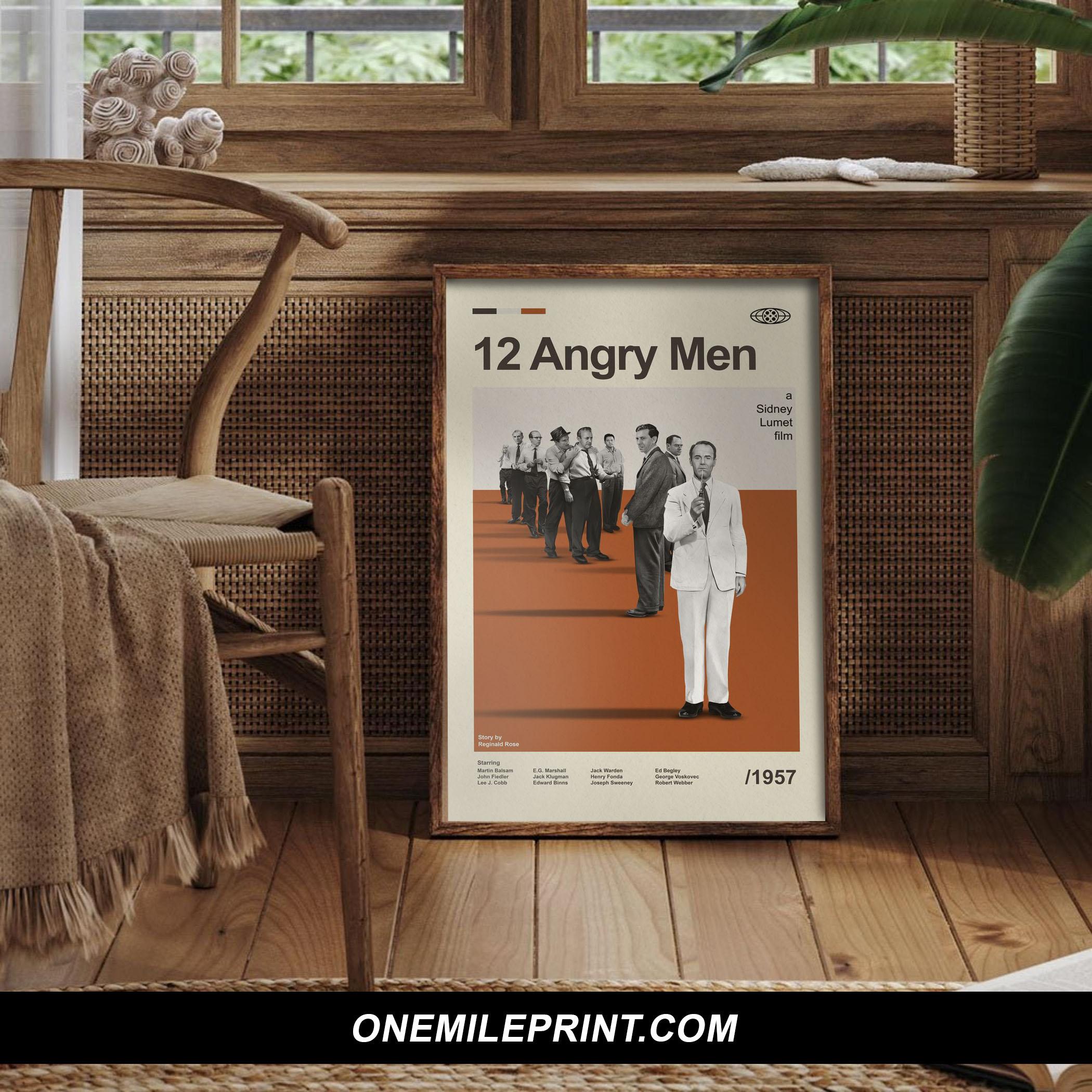 Mid Century 12 Angry Men Movie Poster