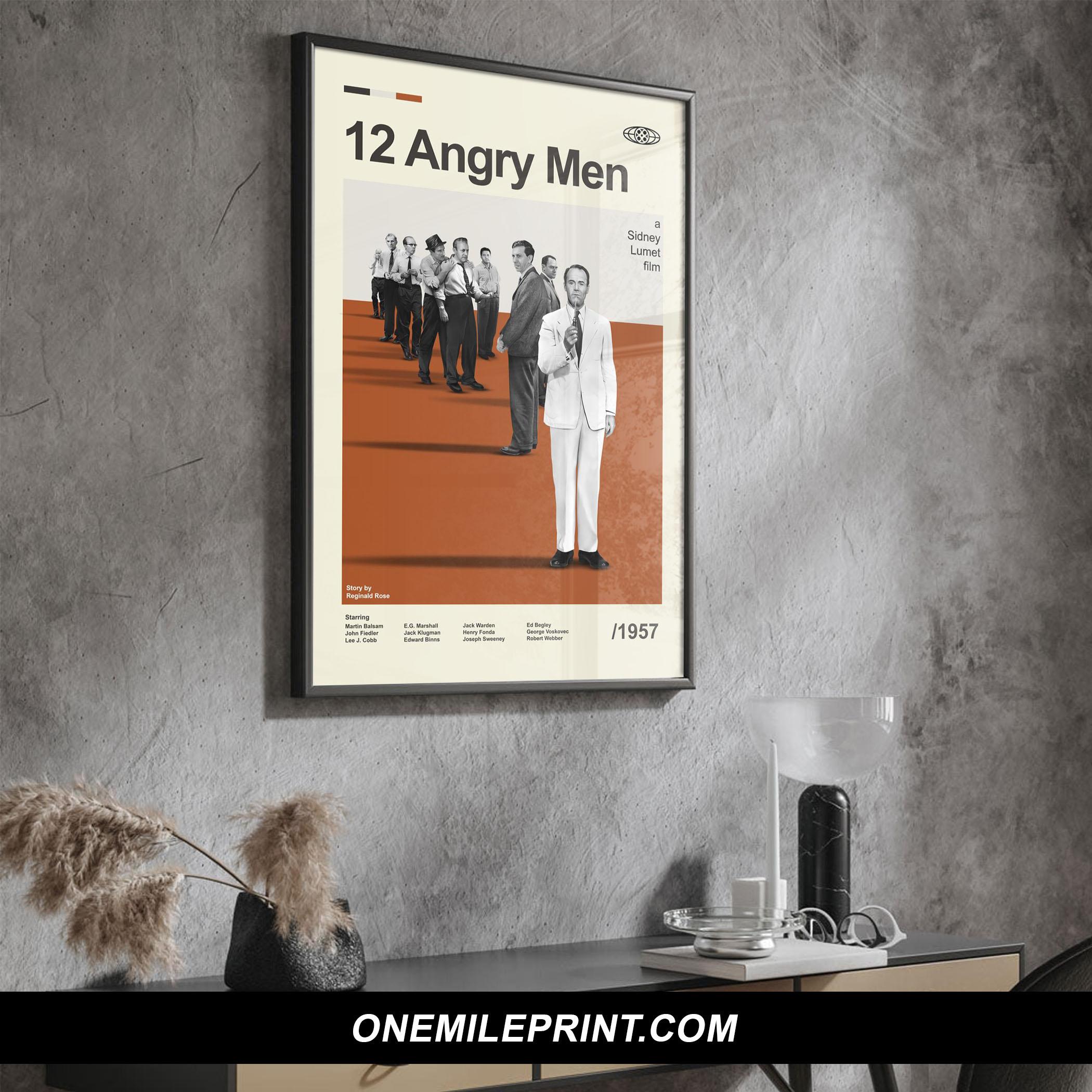 Mid Century 12 Angry Men Movie Poster
