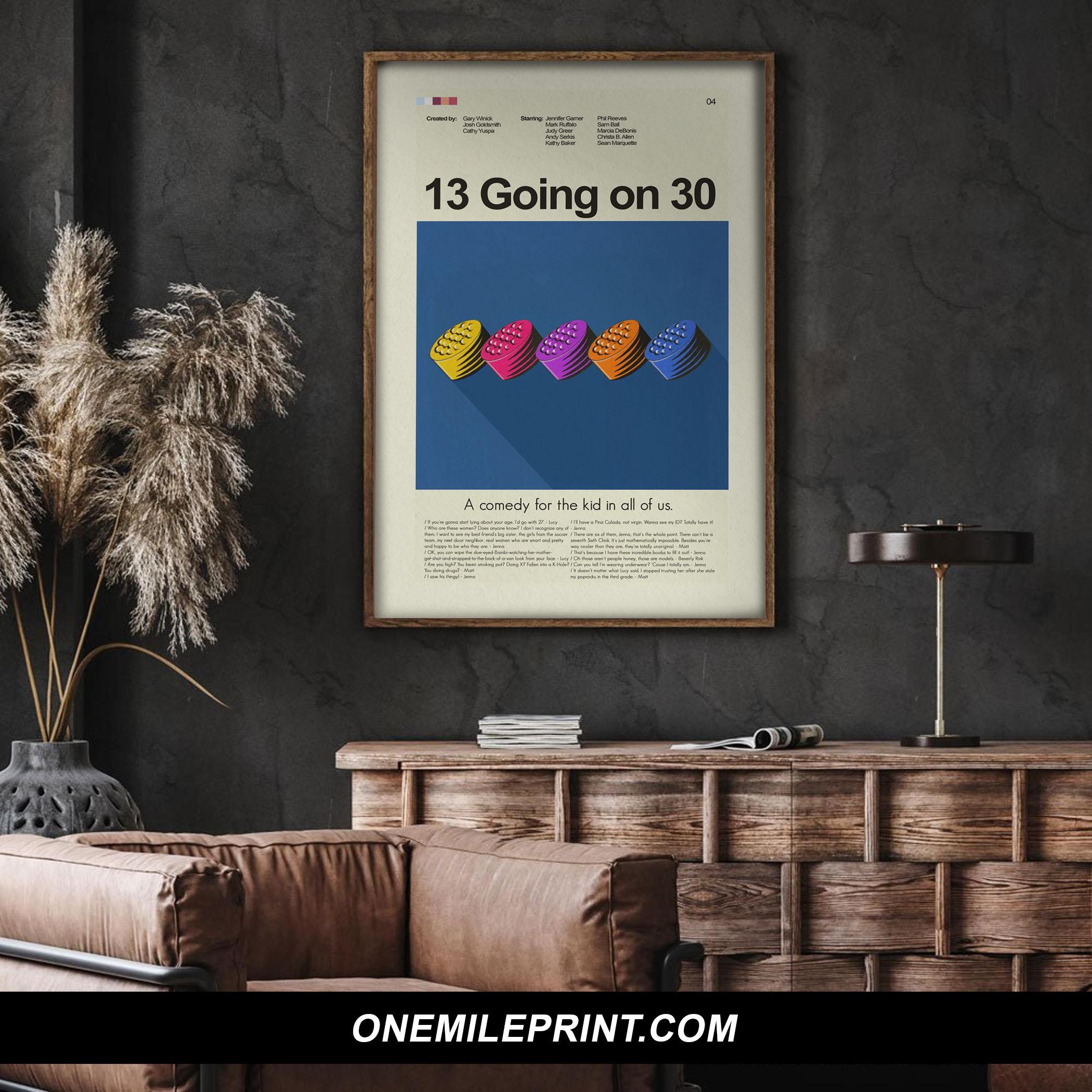 Mid Century Modern 13 Going on 30 Movie Poster