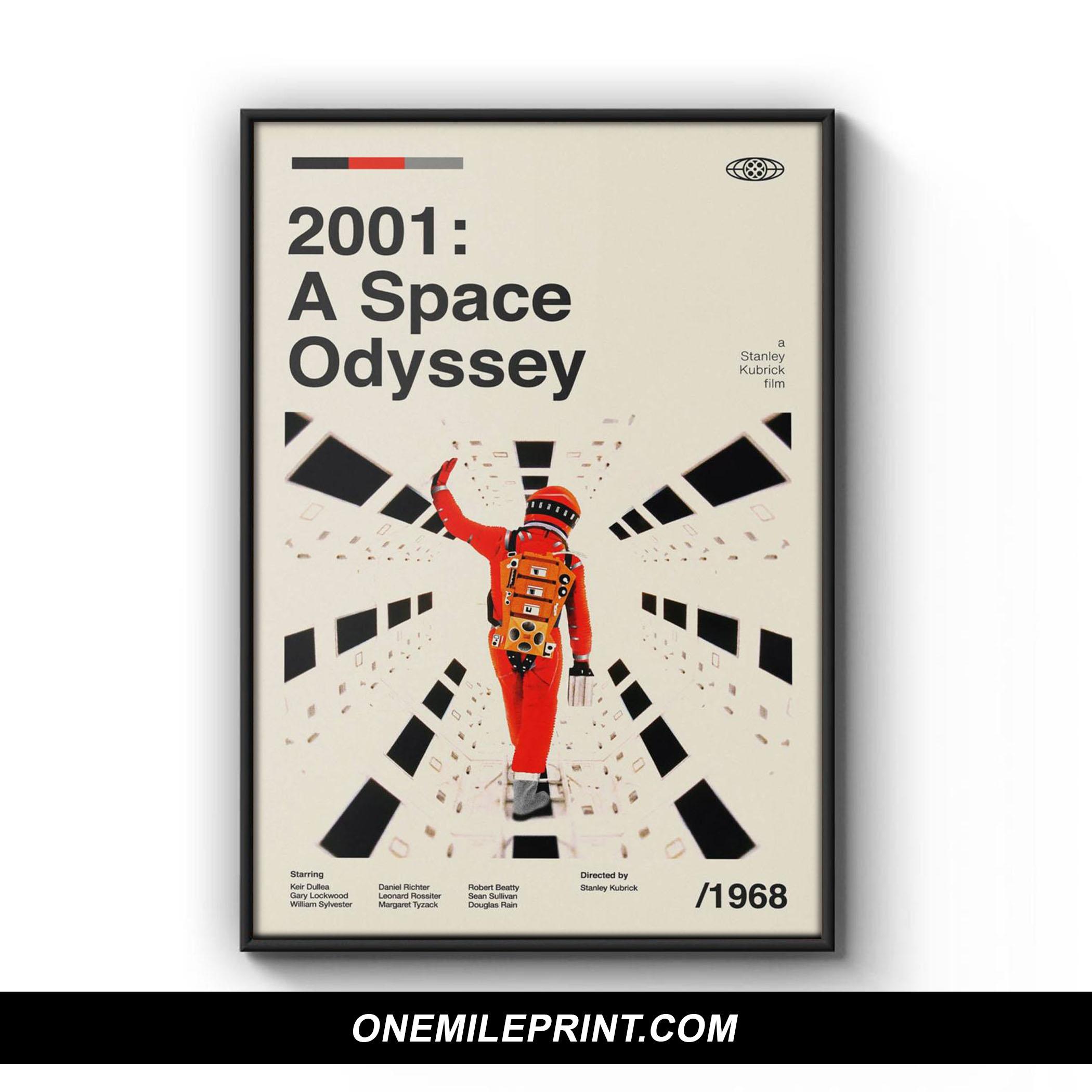 Midcentury 2001: A Space Odyssey Movie Poster