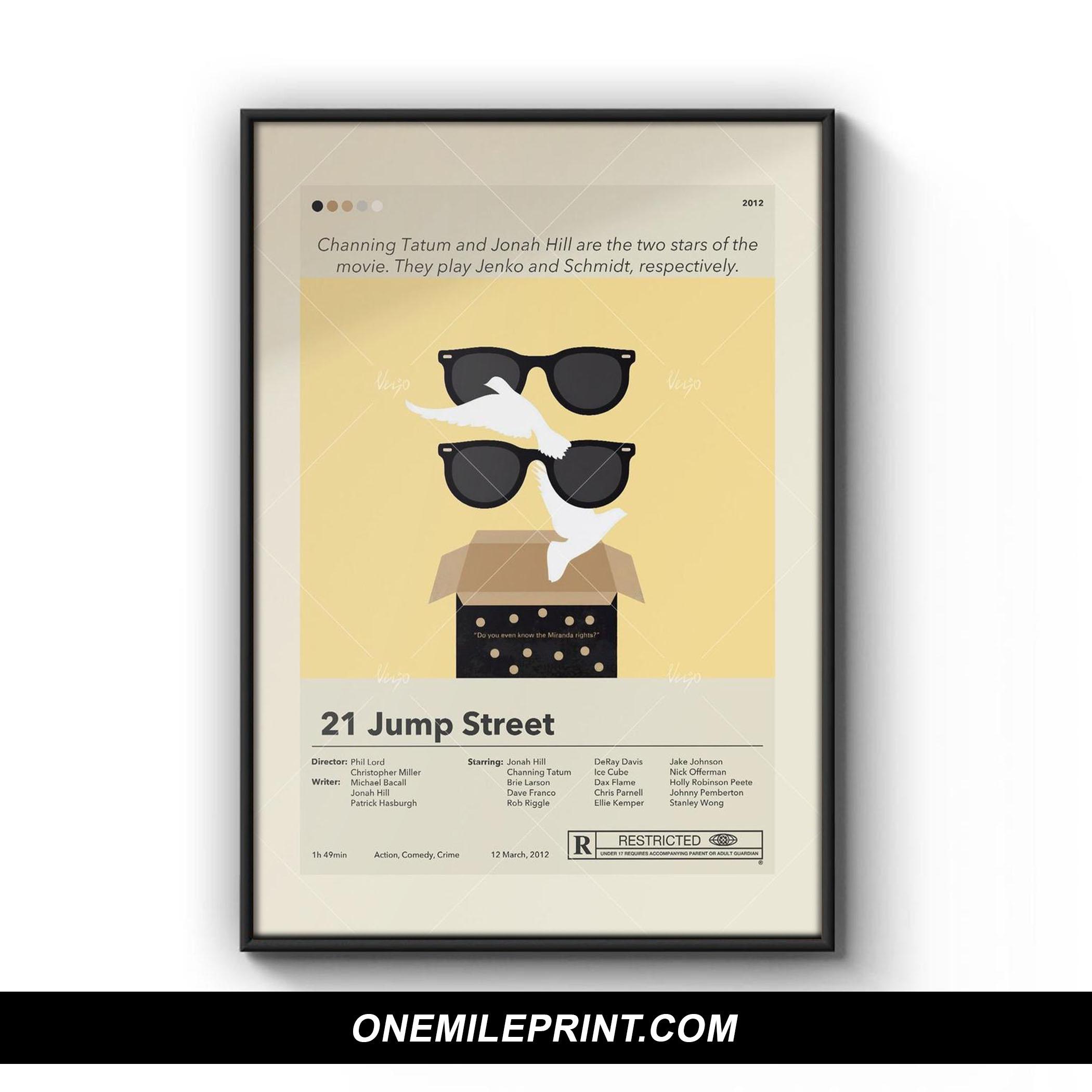 Minimalist 21 Jump Street Movie Poster