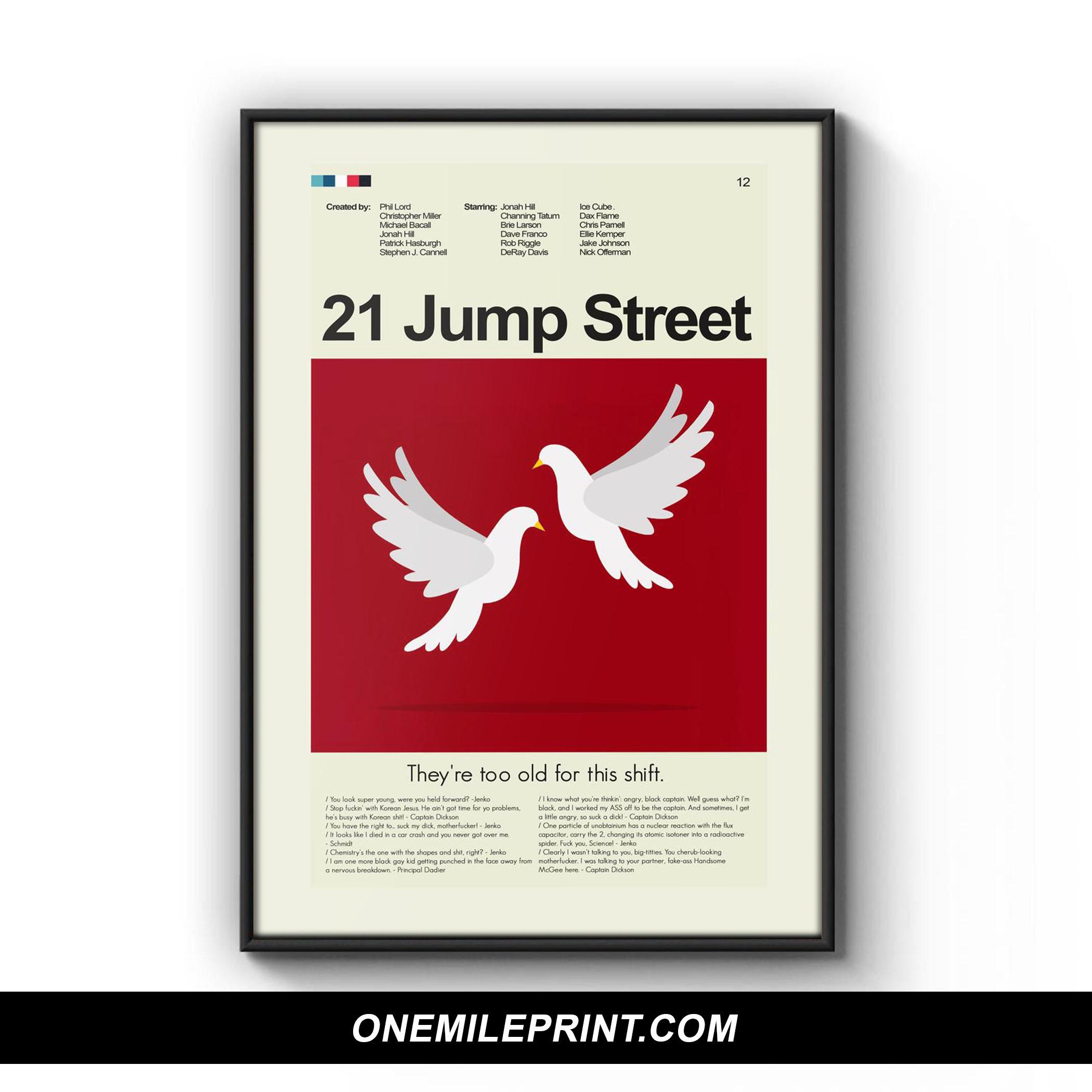 Mid Century Modern 21 Jump Street Movie Poster