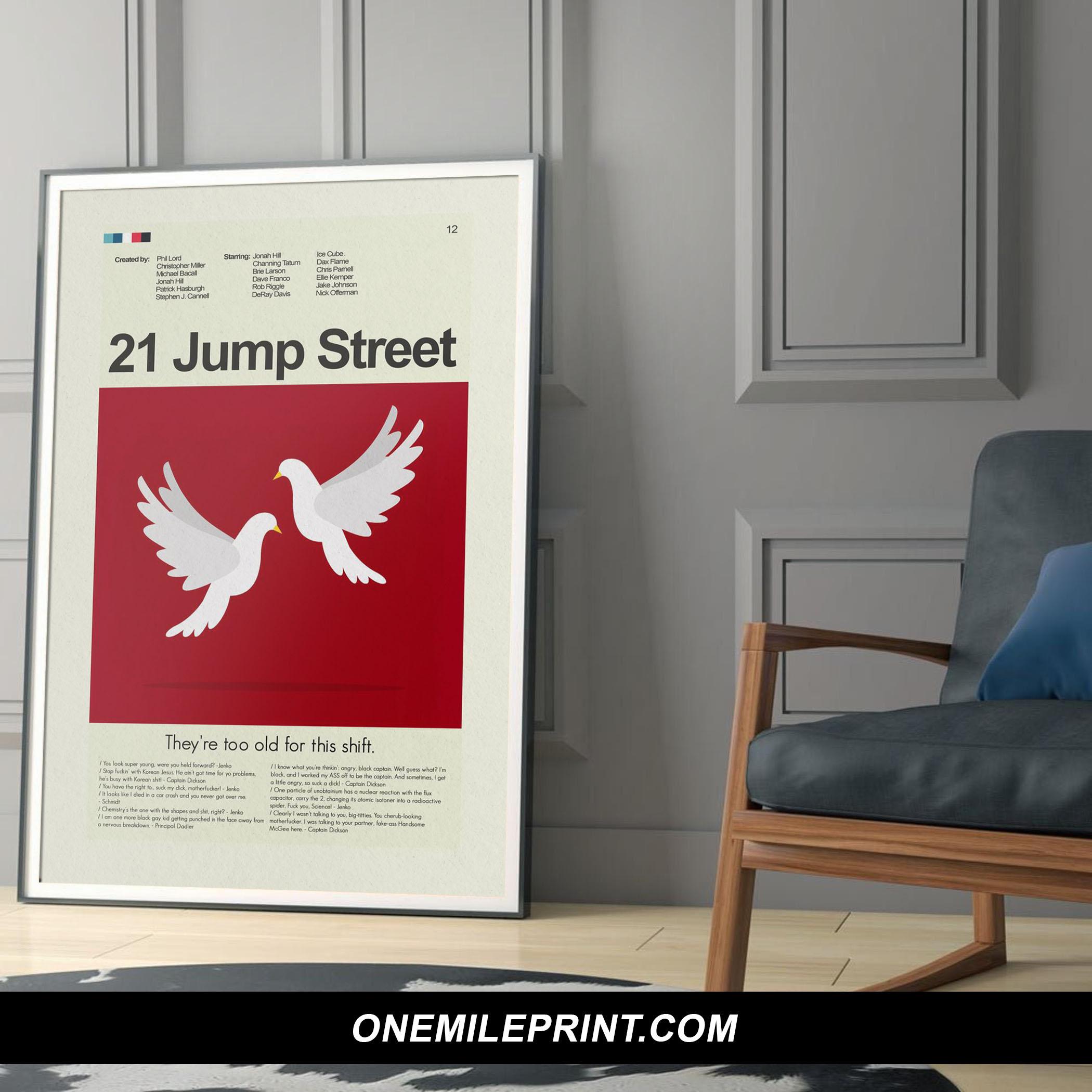 Mid Century Modern 21 Jump Street Movie Poster
