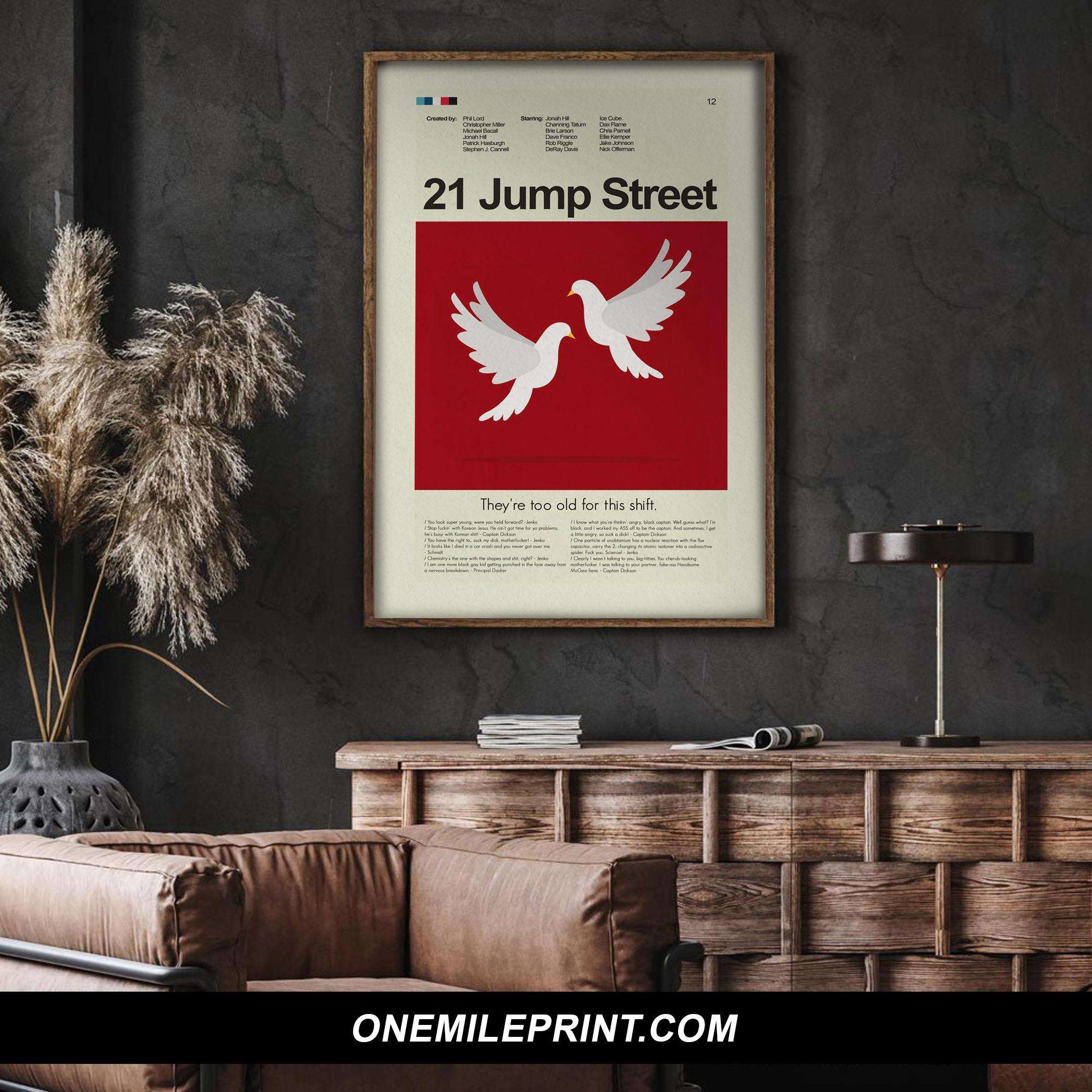 Mid Century Modern 21 Jump Street Movie Poster