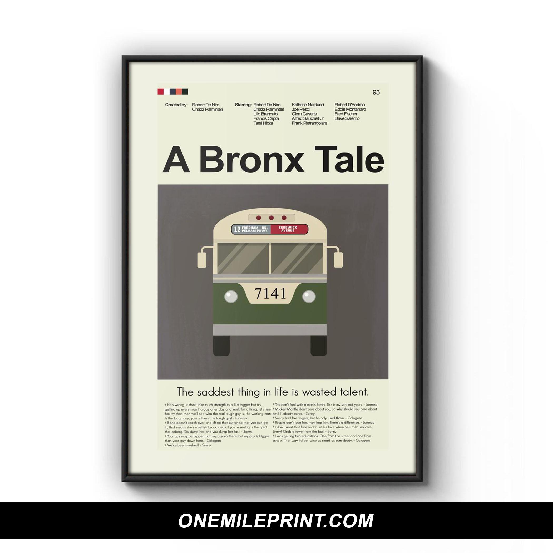 Mid Century Modern A Bronx Tale Movie Poster