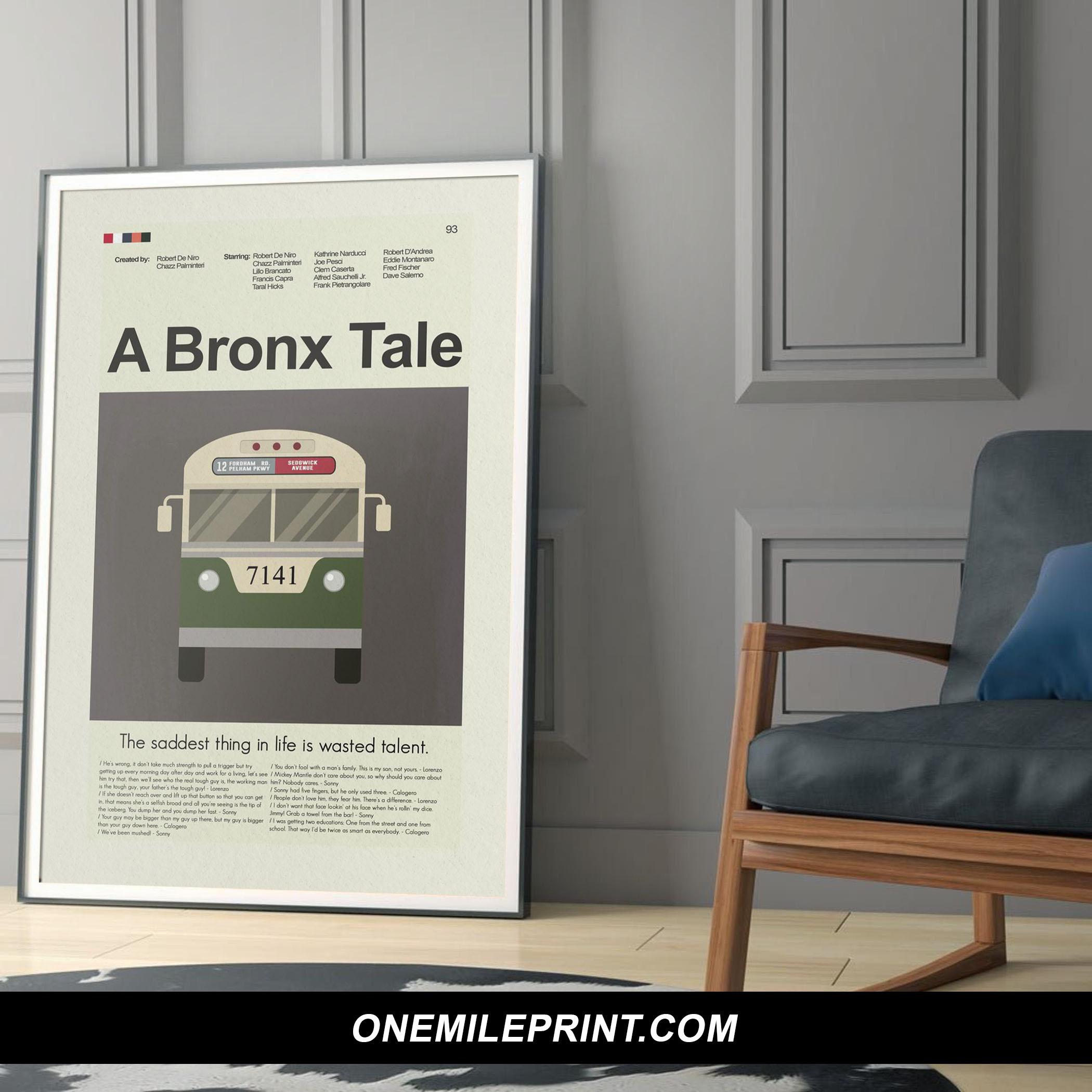 Mid Century Modern A Bronx Tale Movie Poster