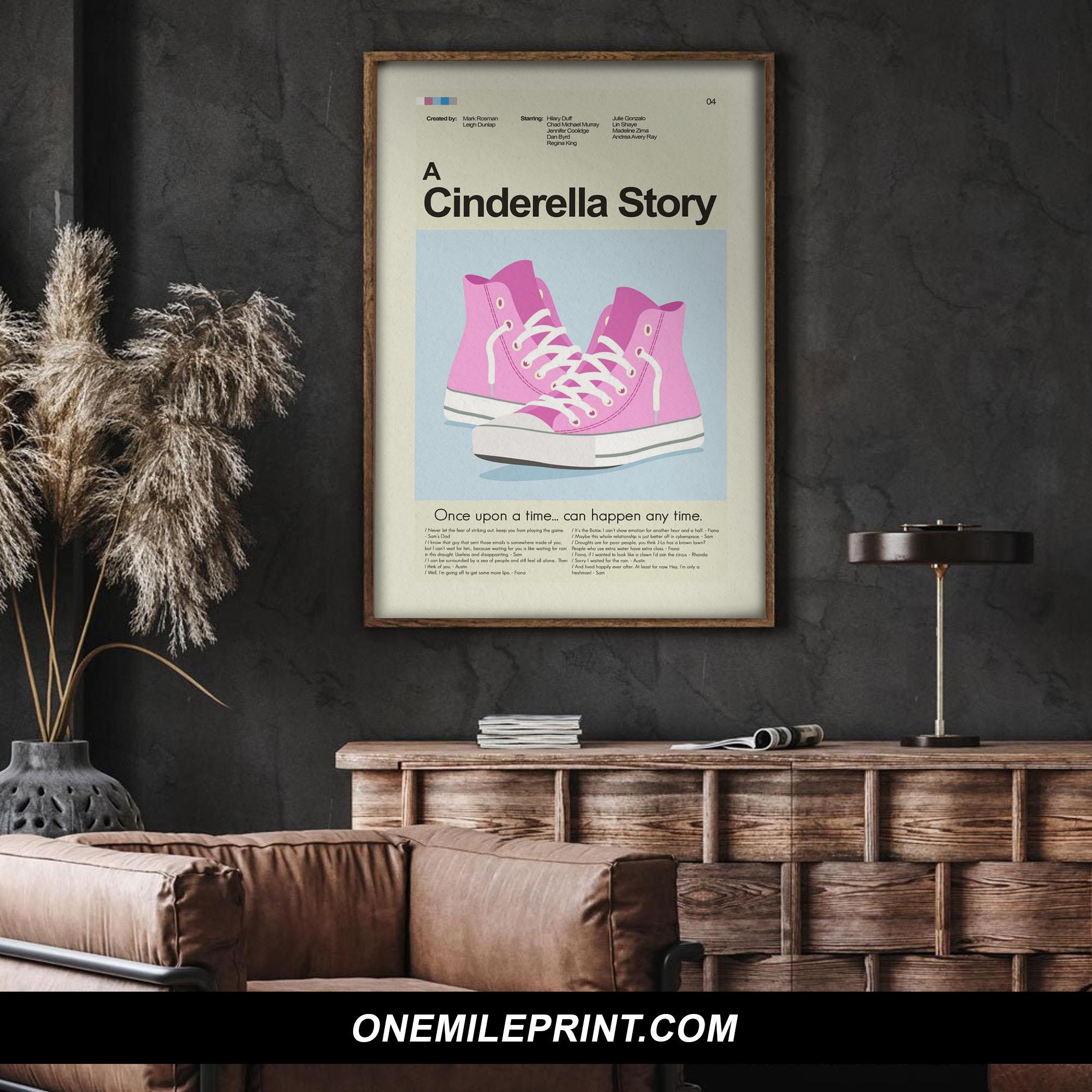 Mid Century Modern A Cinderella Story Movie Poster