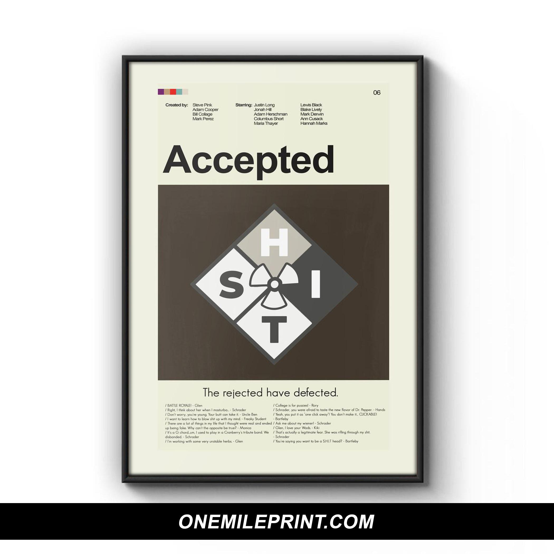 Mid Century Modern Accepted Movie Poster