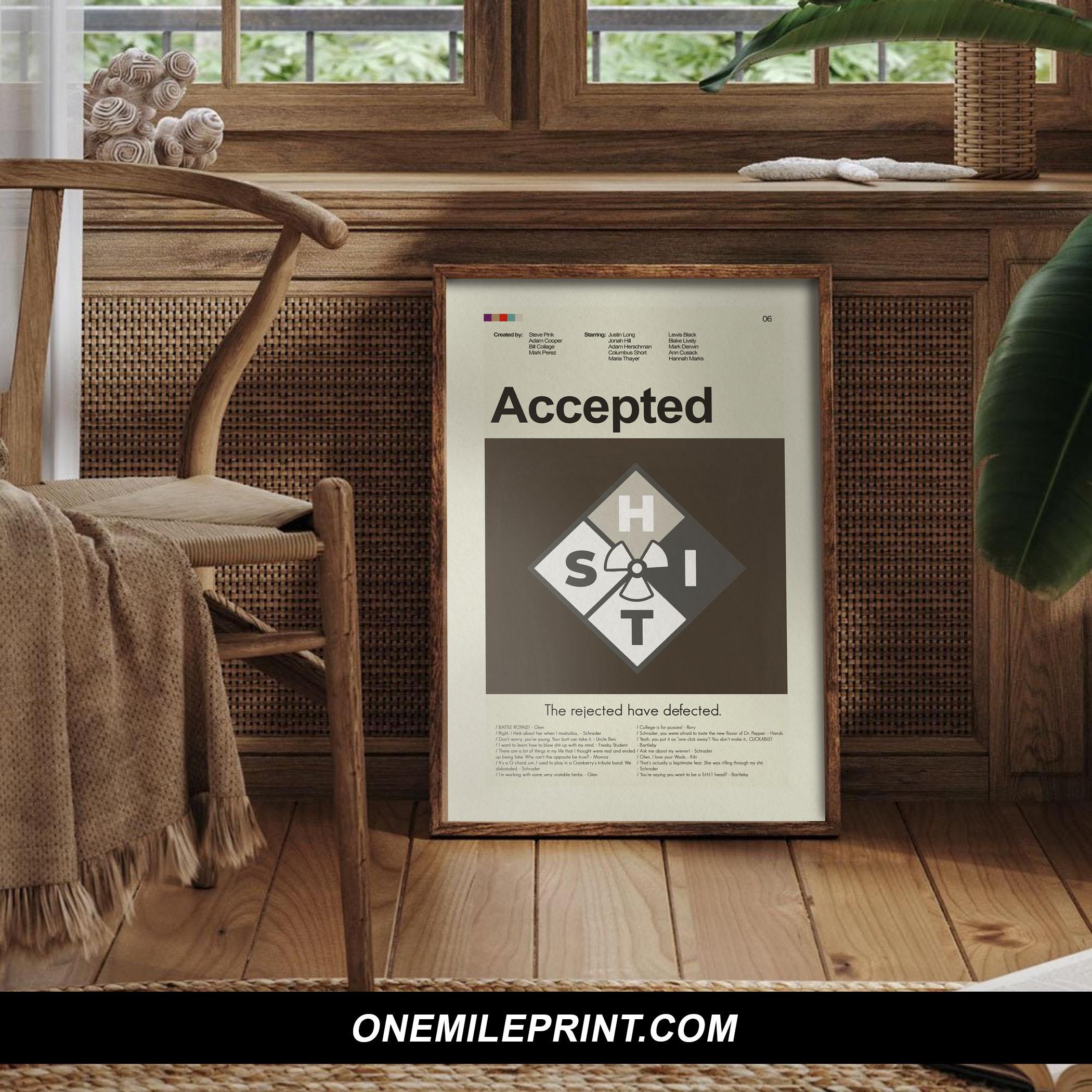 Mid Century Modern Accepted Movie Poster