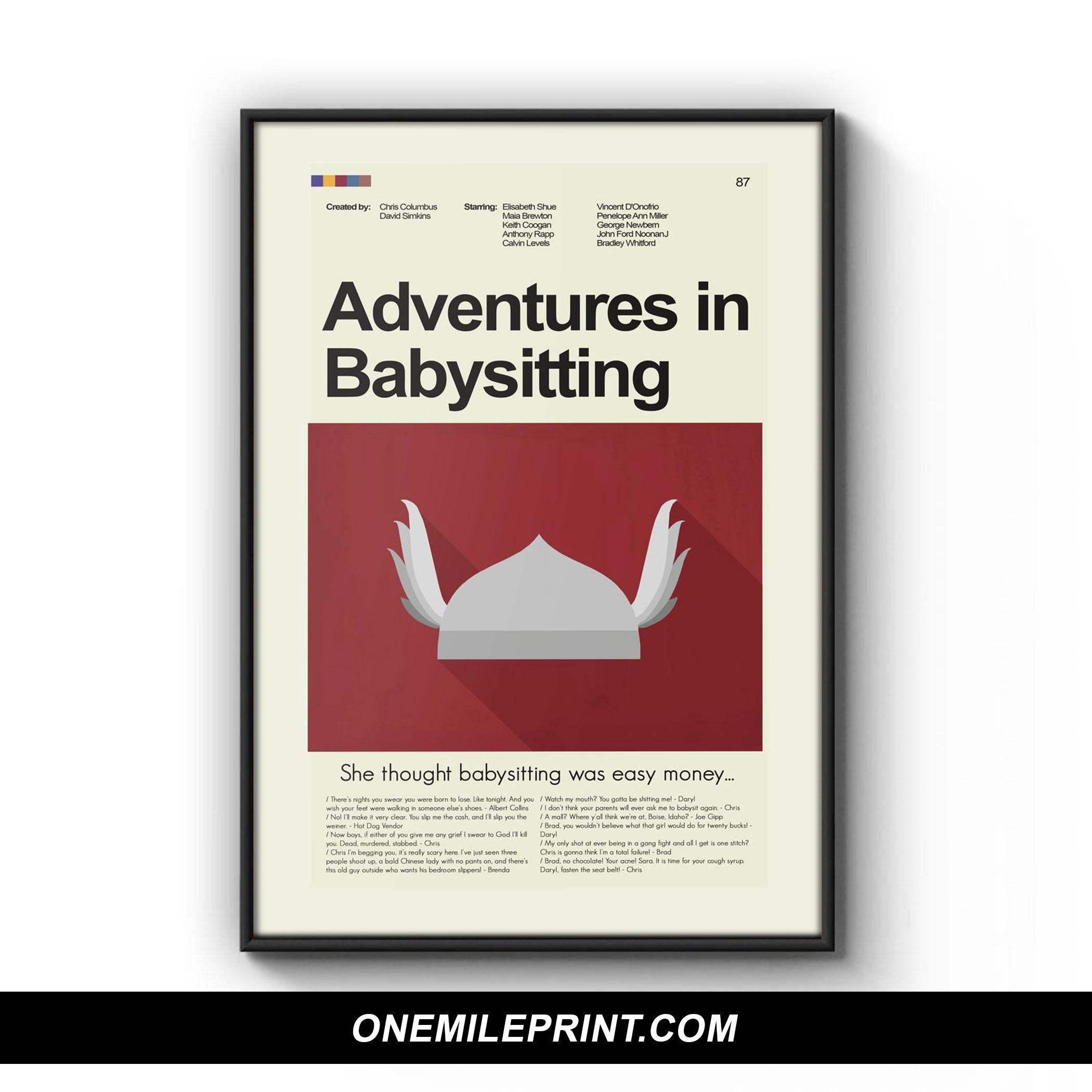 Mid Century Modern Adventures in Babysitting Movie Poster