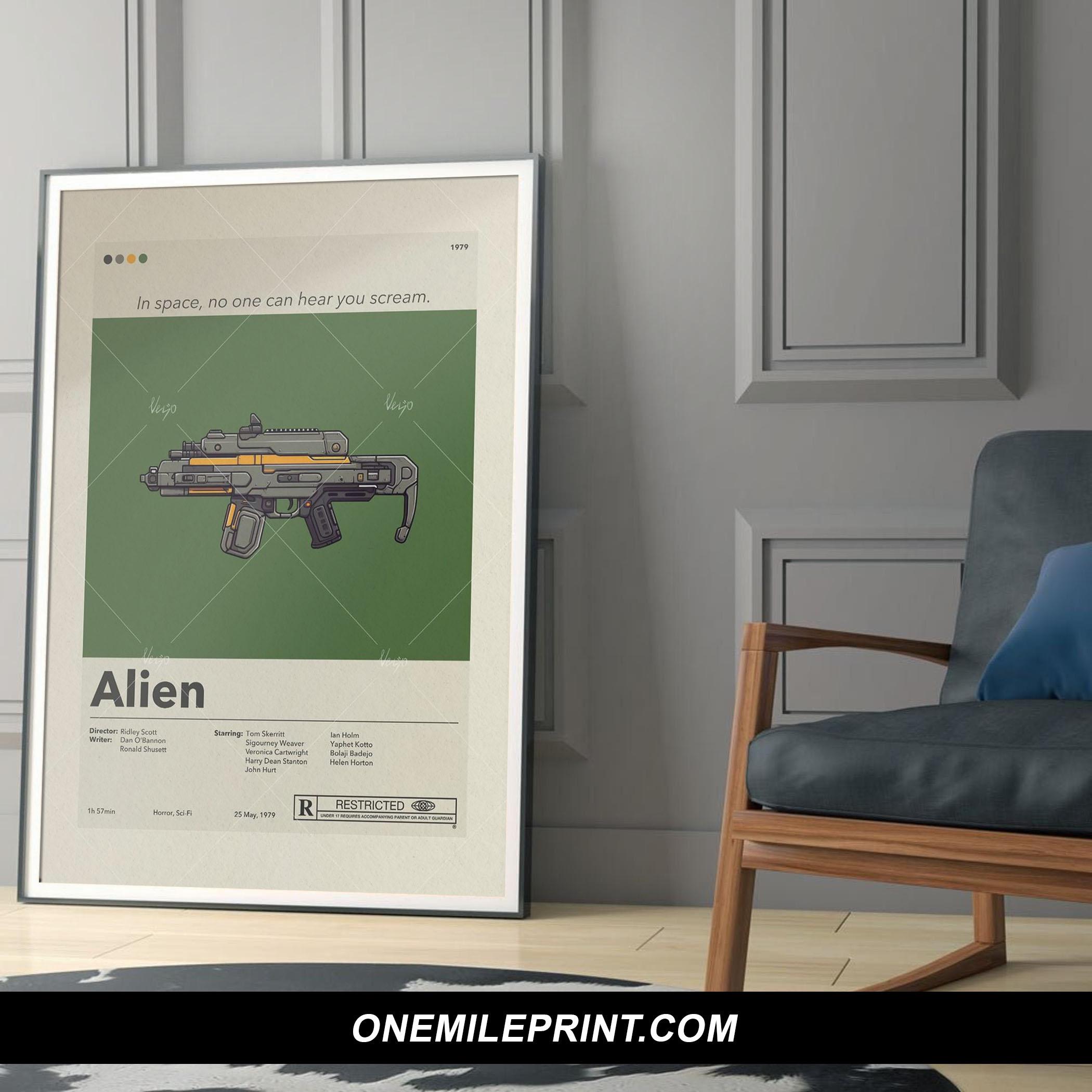 Minimalist Alien Movie Poster