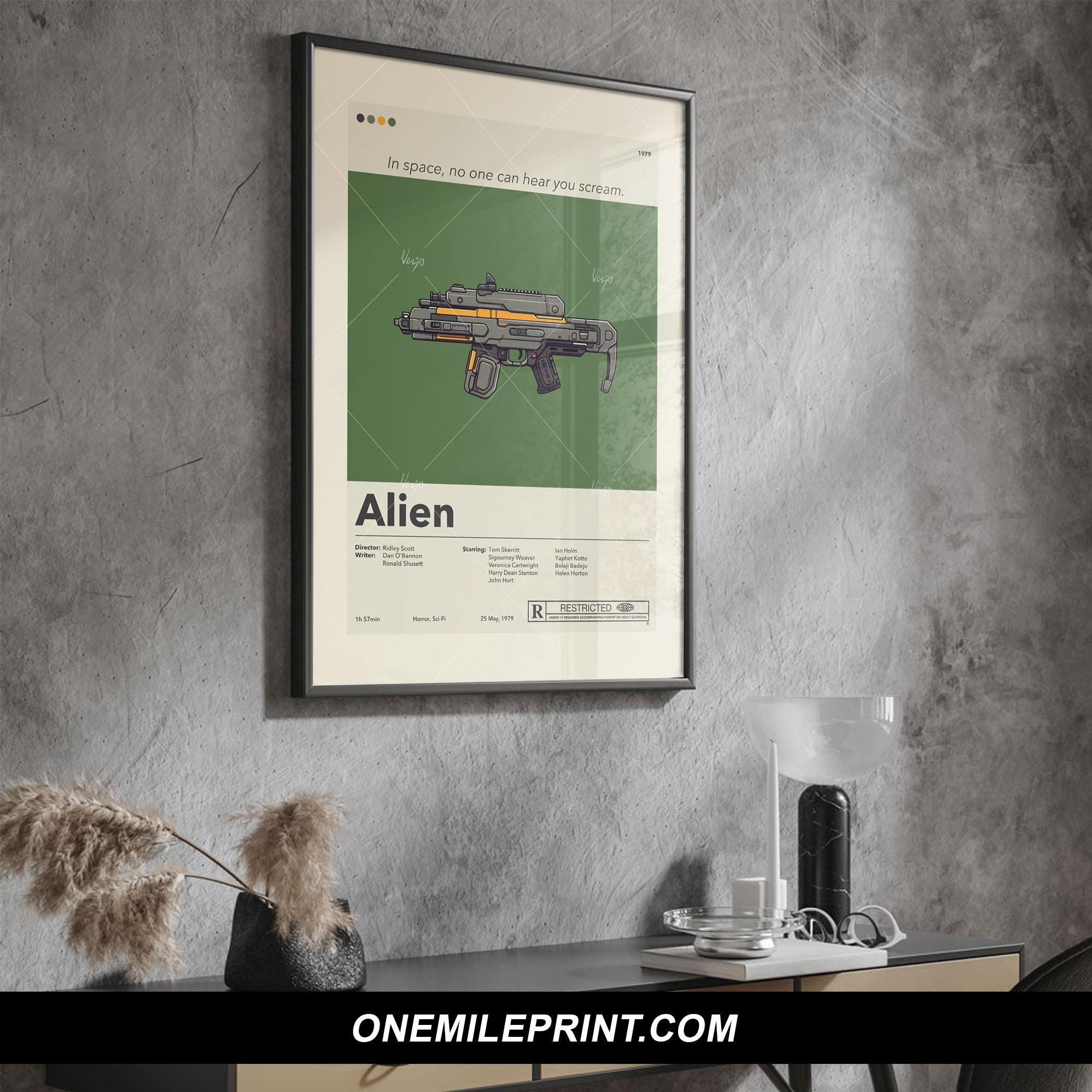 Minimalist Alien Movie Poster
