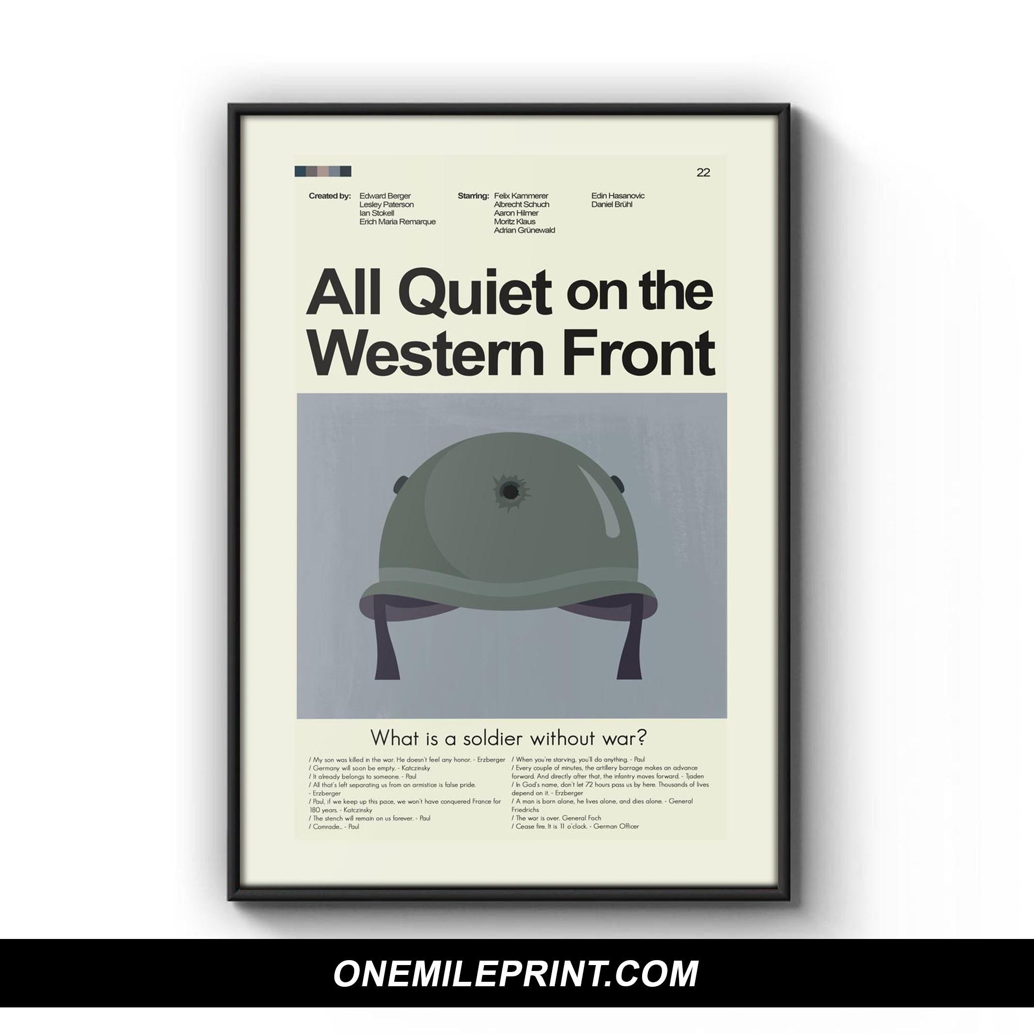 Mid Century Modern All Quiet on the Western Front Movie Poster