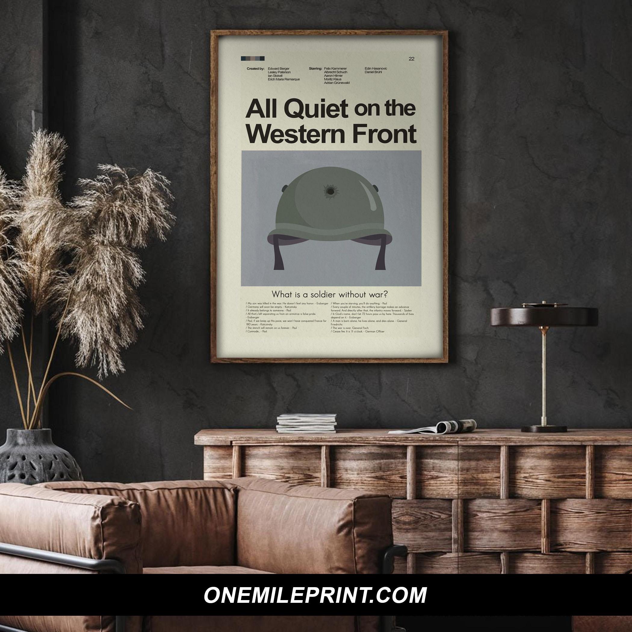 Mid Century Modern All Quiet on the Western Front Movie Poster
