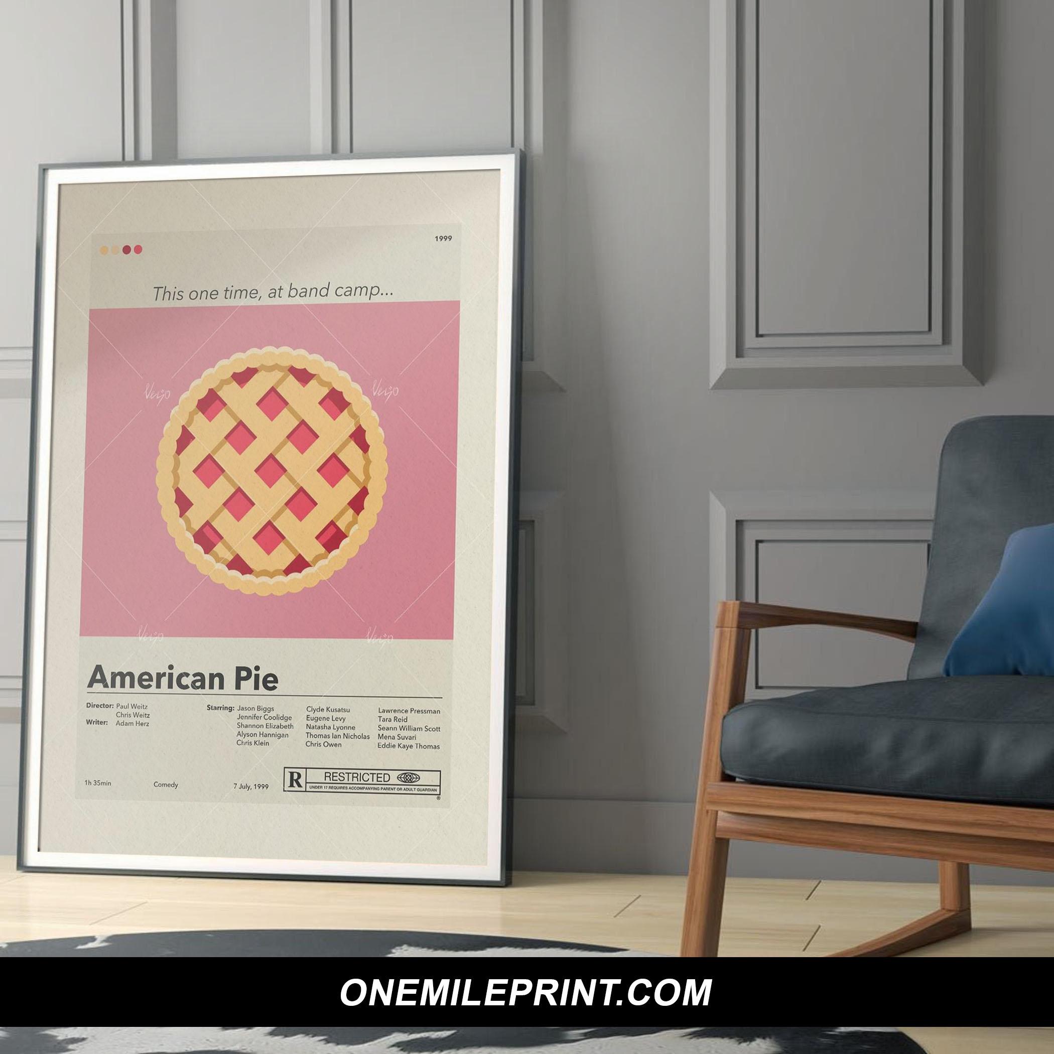 Minimalist American Pie Movie Poster