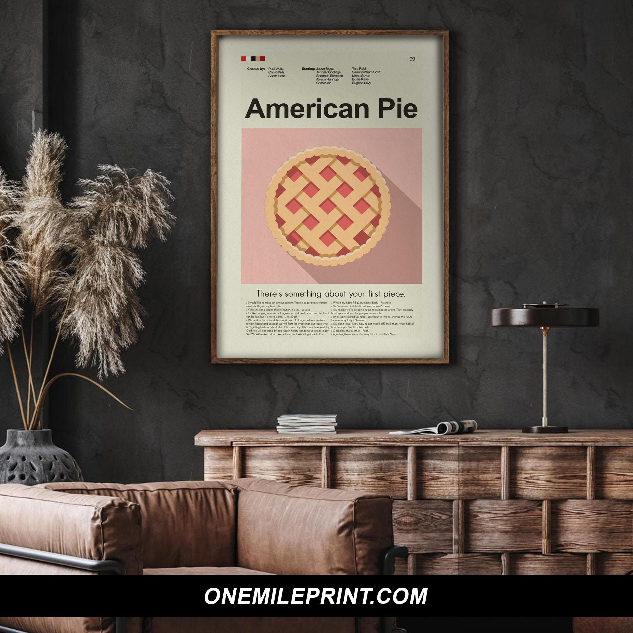 Mid Century Modern American Pie Movie Poster
