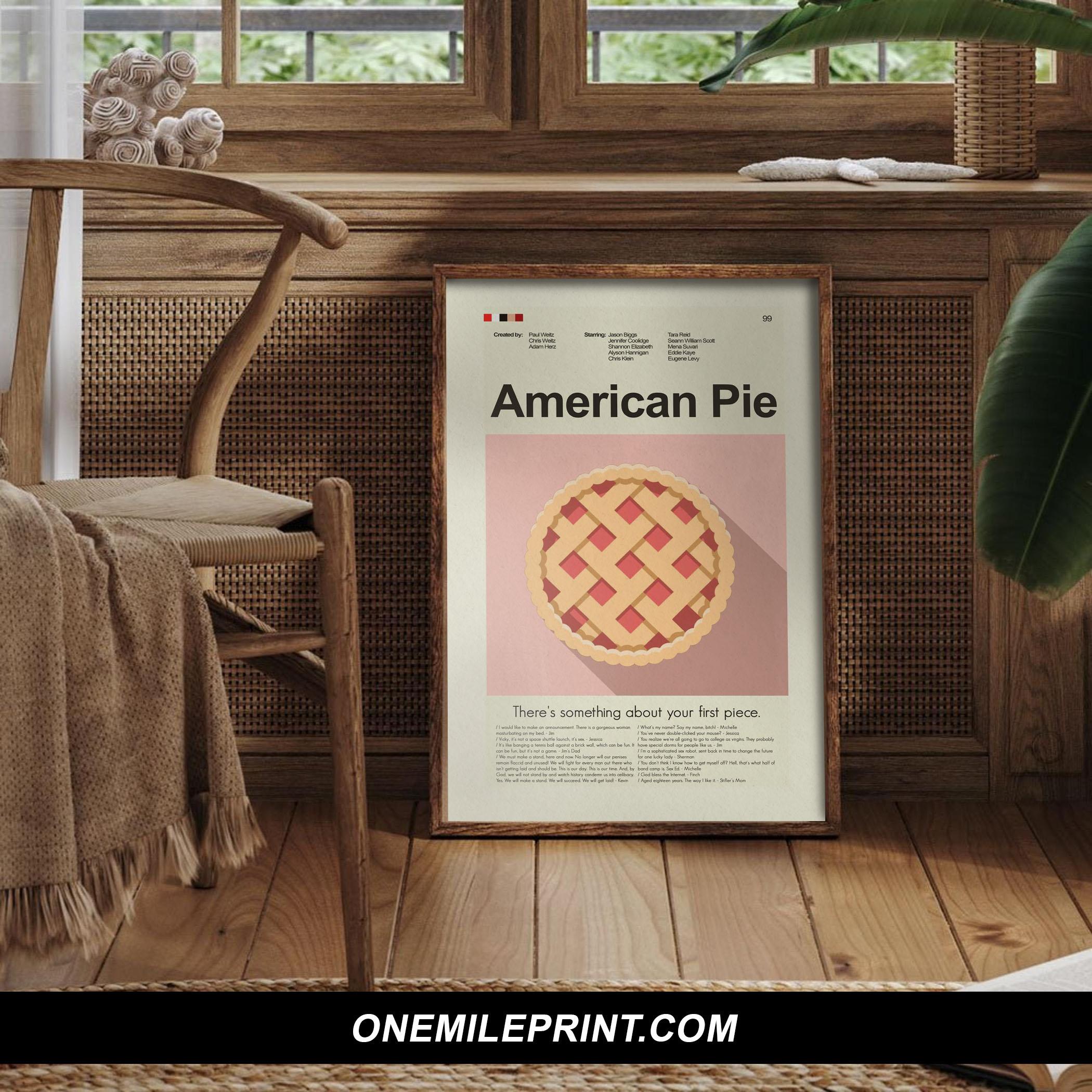 Mid Century Modern American Pie Movie Poster