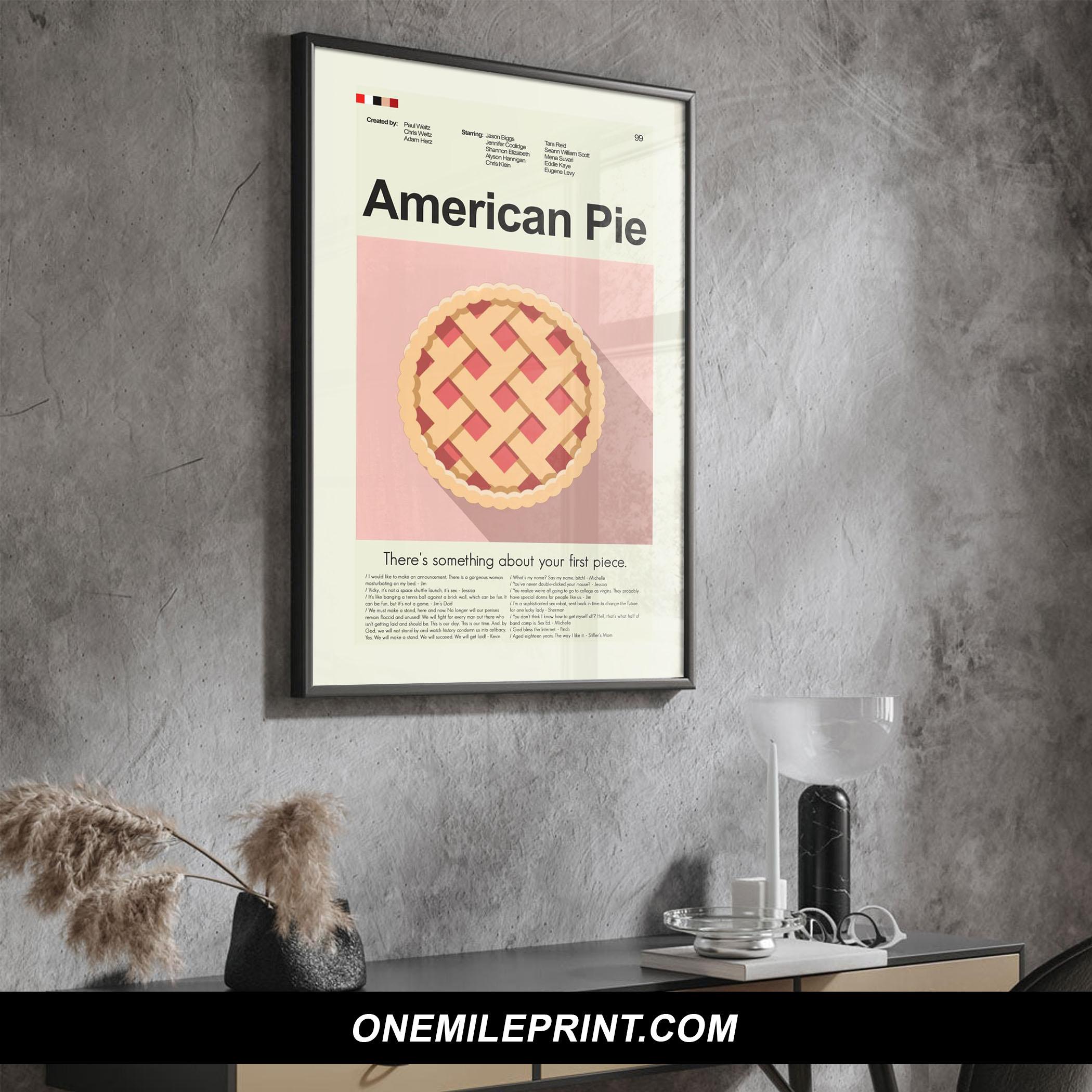 Mid Century Modern American Pie Movie Poster