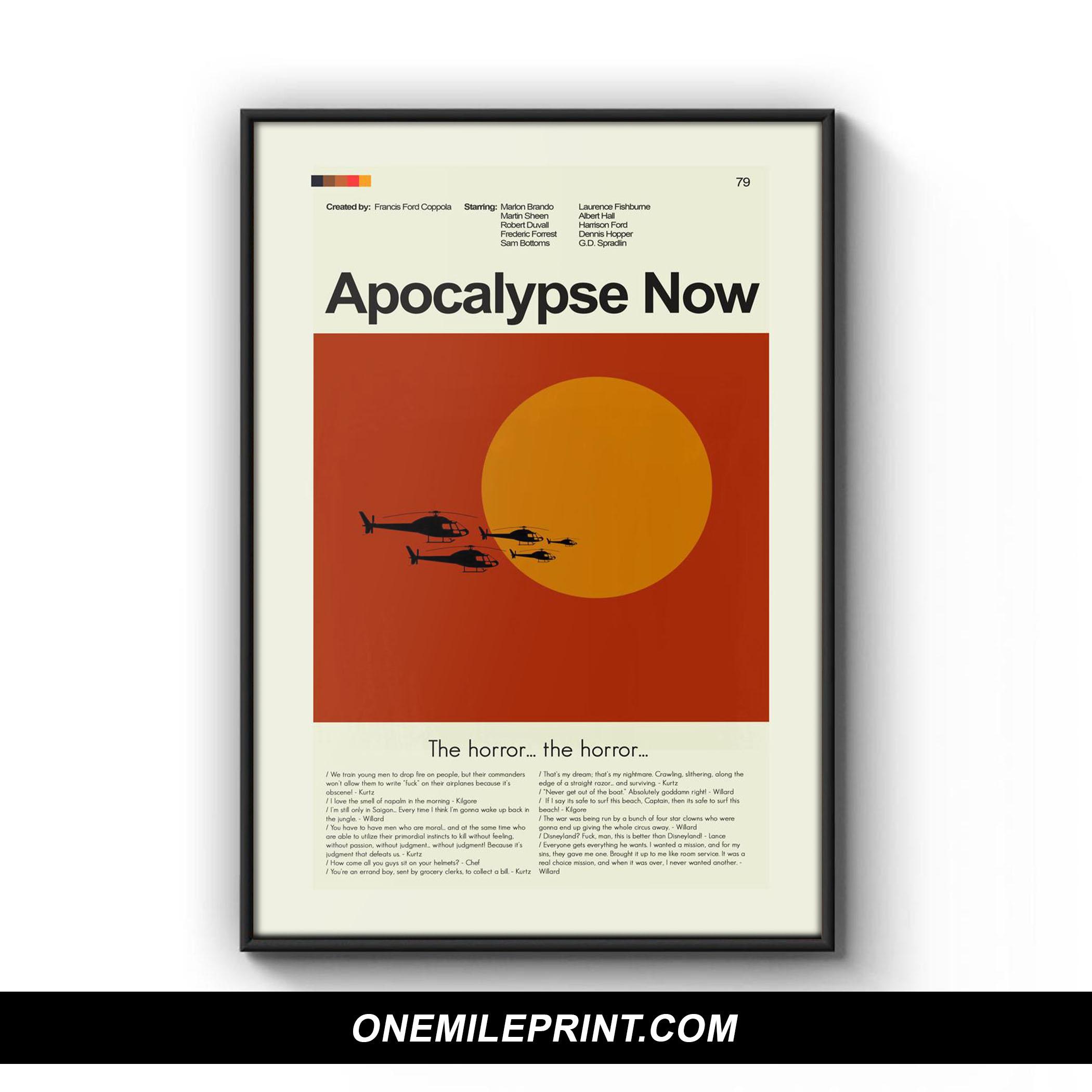 Mid Century Modern Apocalypse Now Movie Poster