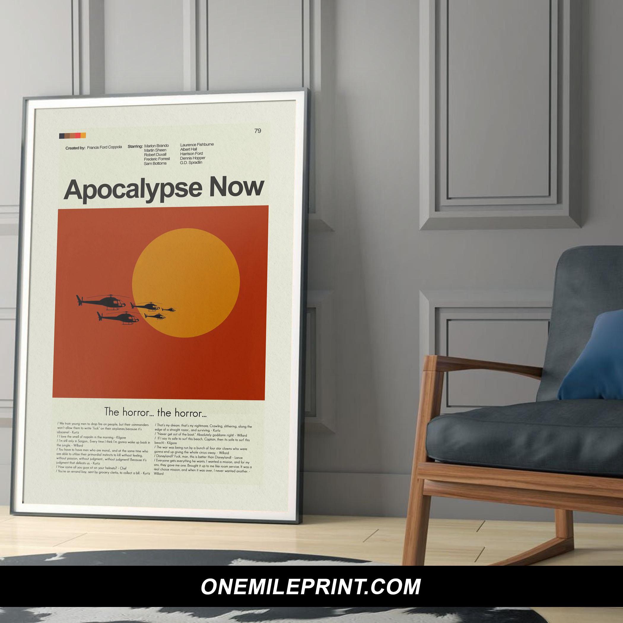 Mid Century Modern Apocalypse Now Movie Poster