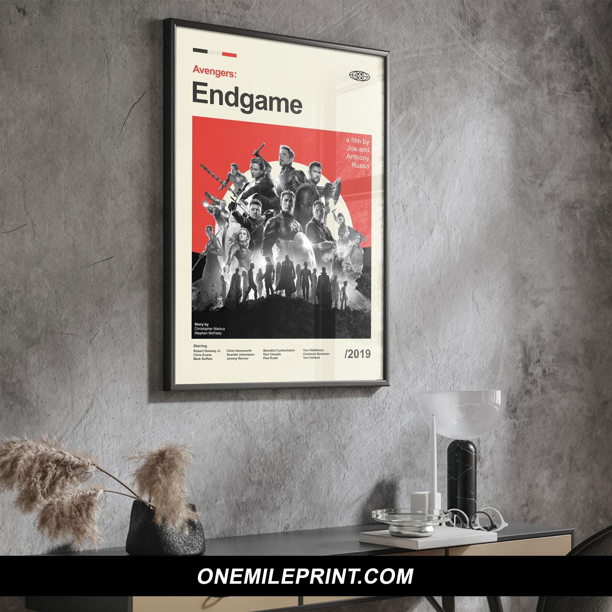 Mid Century Avengers: Endgame Movie Poster