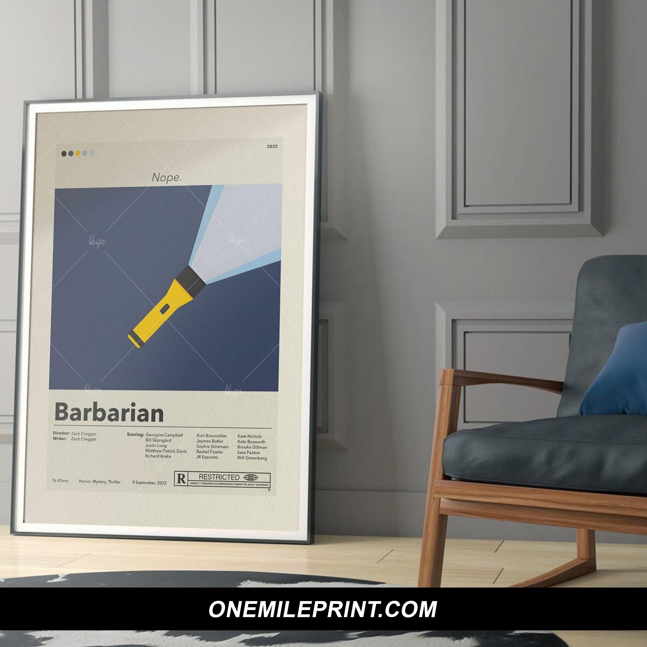 Minimalist Barbarian Movie Poster
