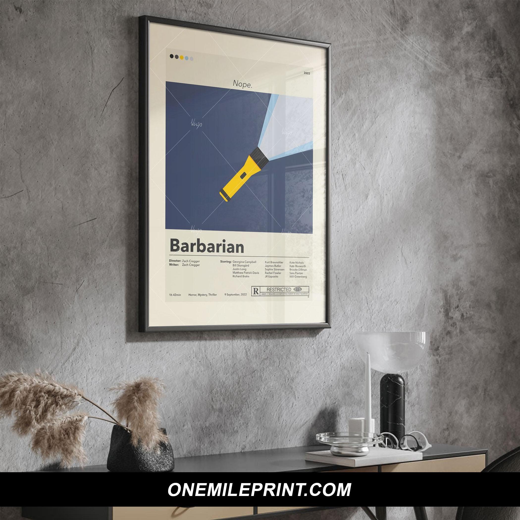 Minimalist Barbarian Movie Poster