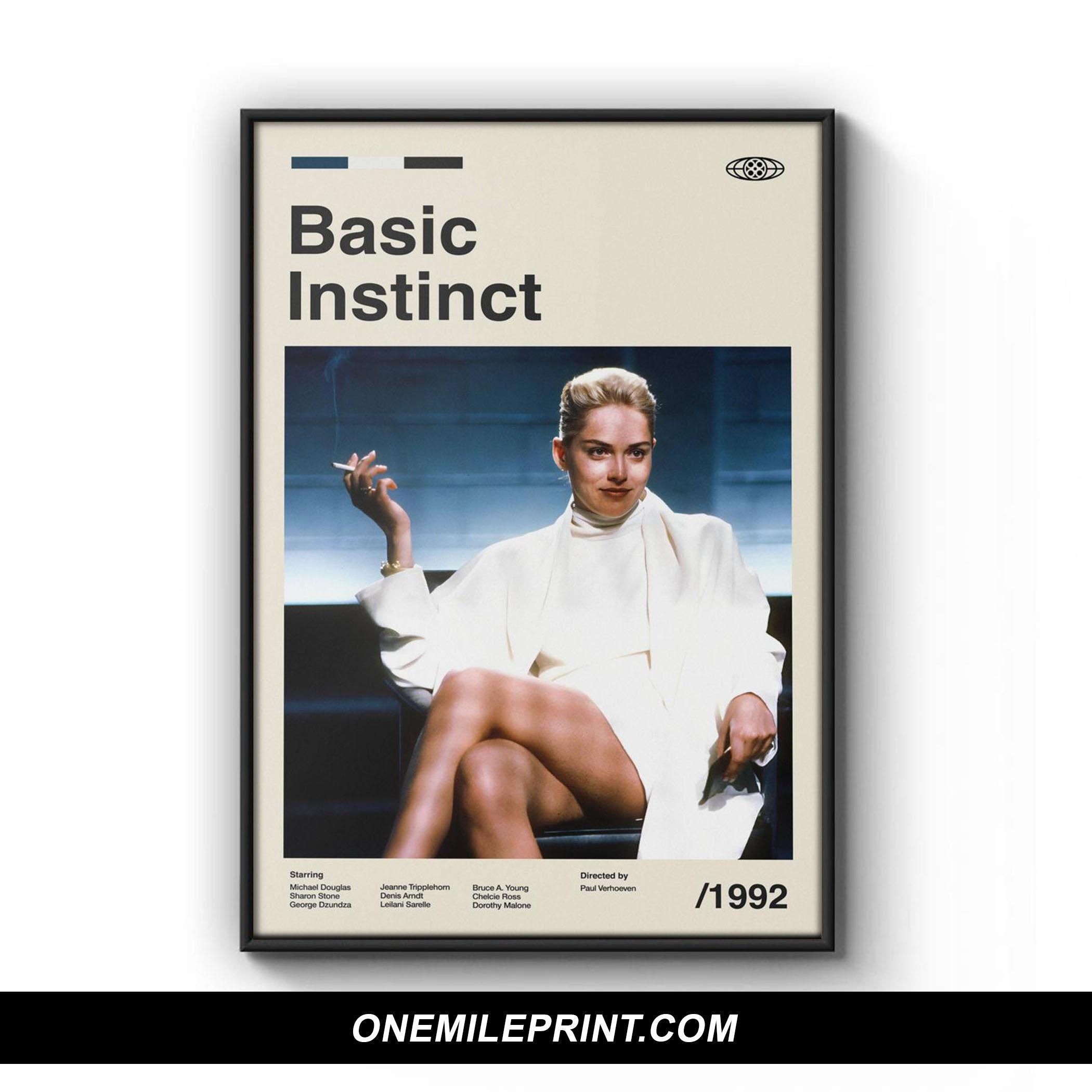 Midcentury Basic Instinct Movie Poster