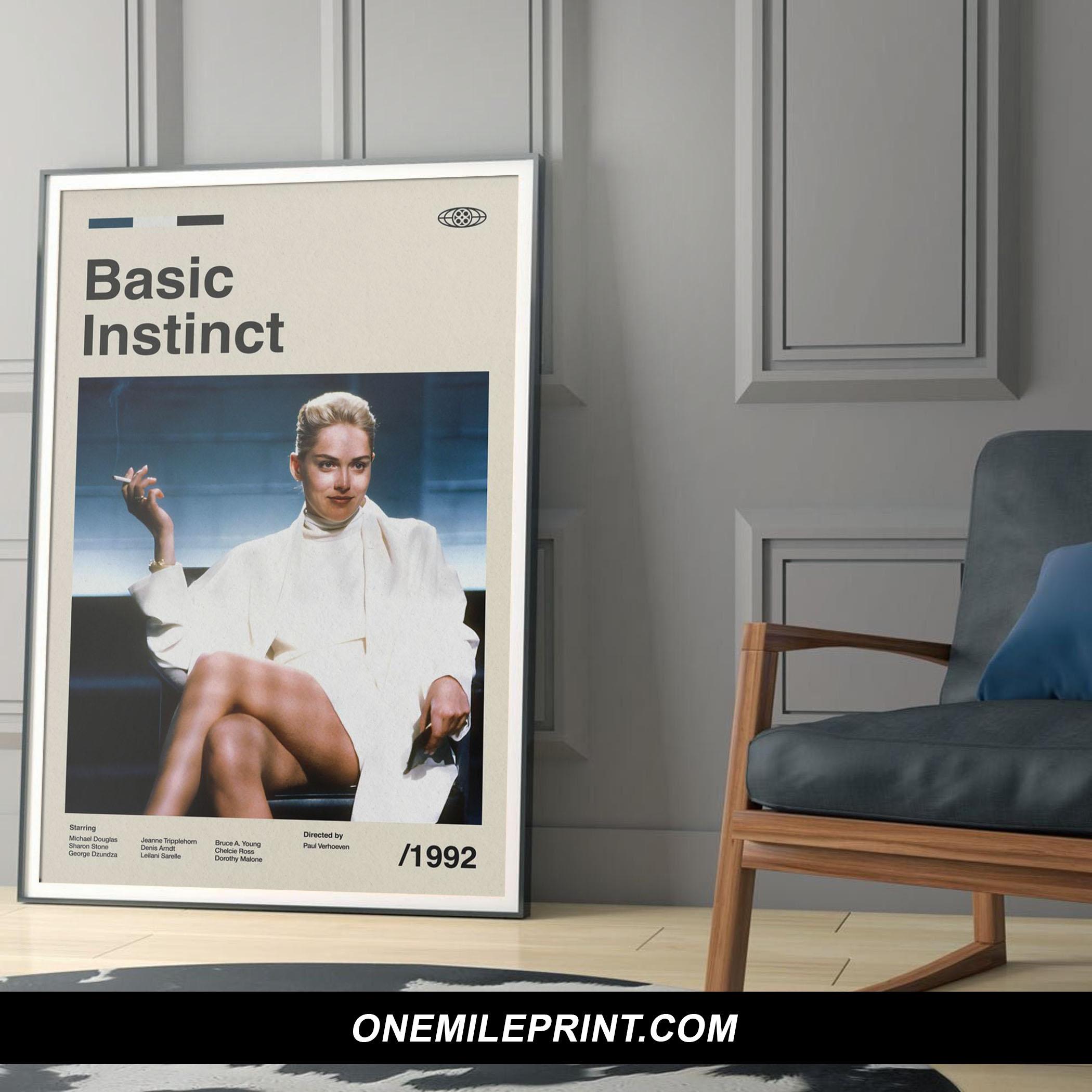 Midcentury Basic Instinct Movie Poster