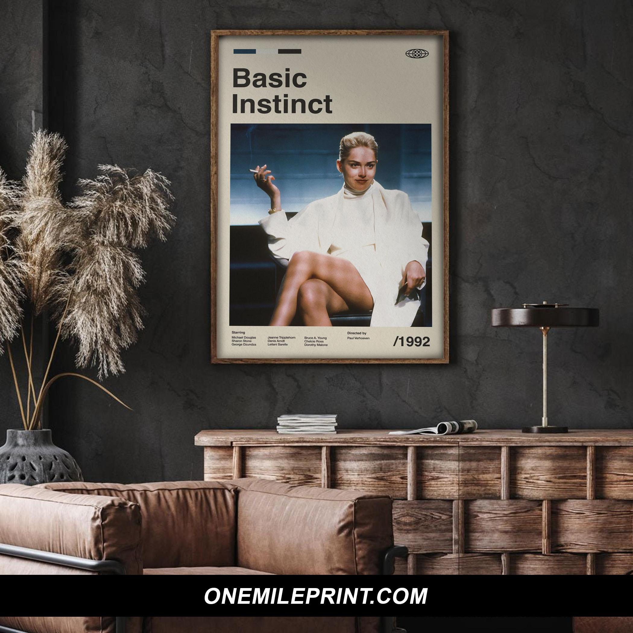Midcentury Basic Instinct Movie Poster