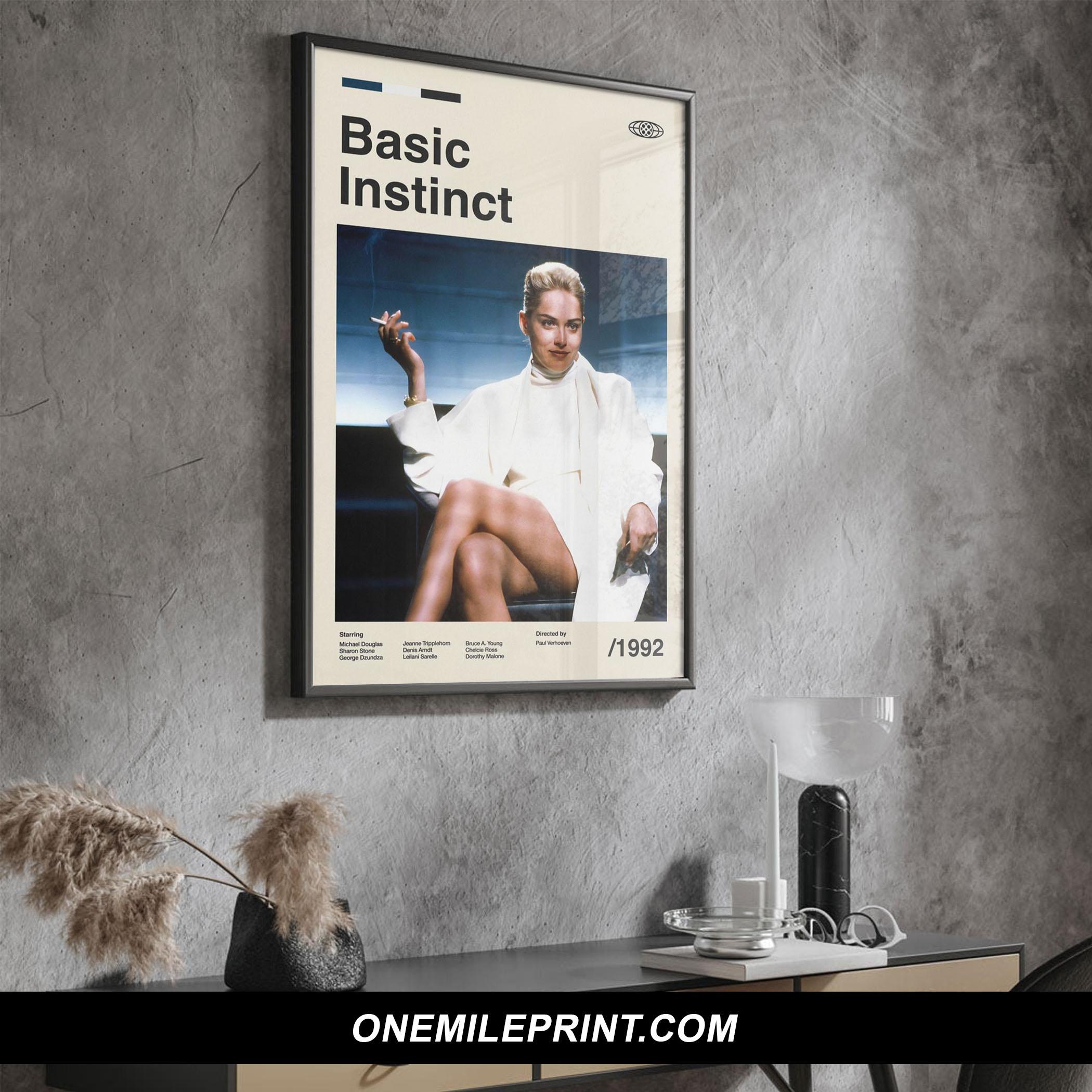 Midcentury Basic Instinct Movie Poster