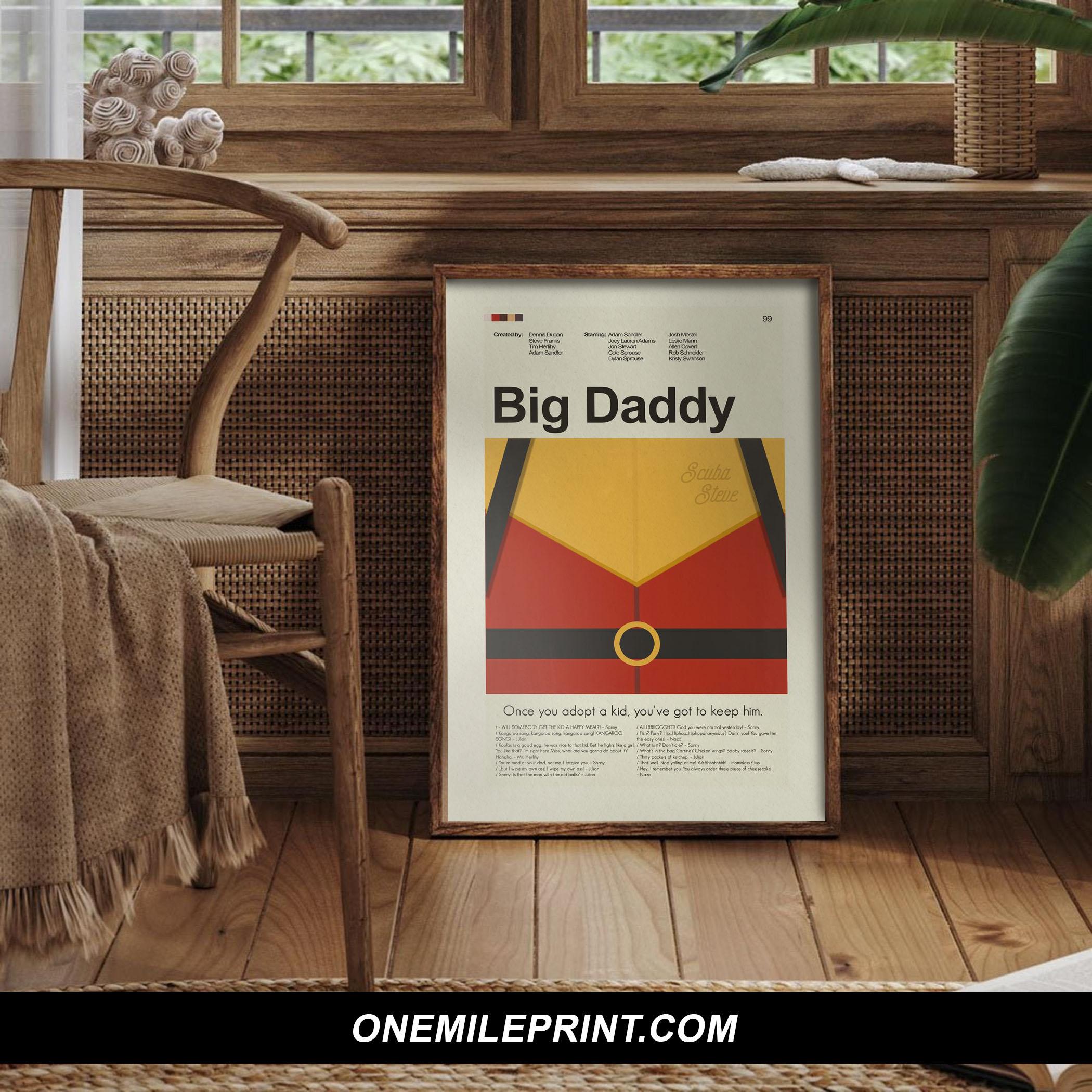 Mid Century Modern Big Daddy Movie Poster