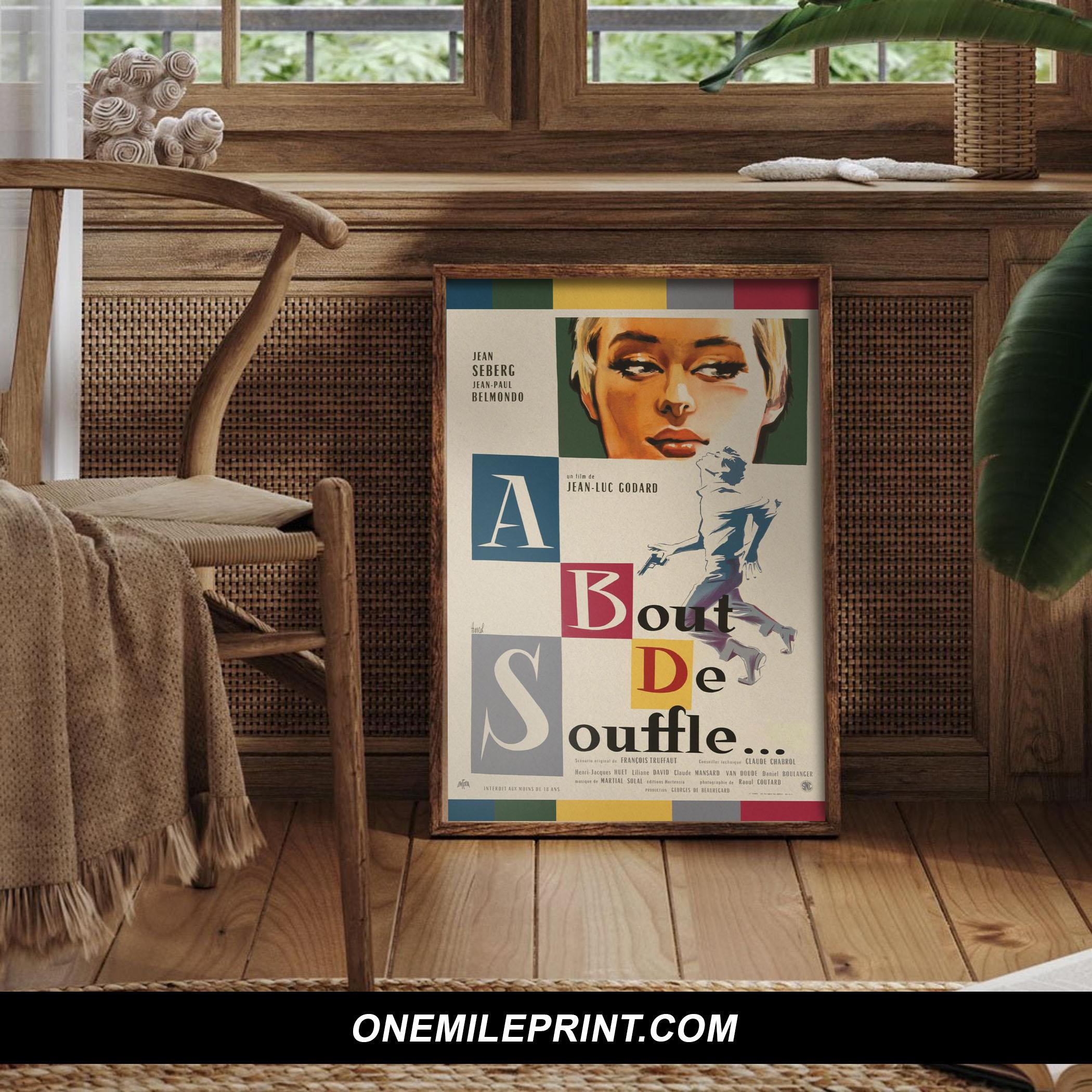 Midcentury Breathless Movie Poster