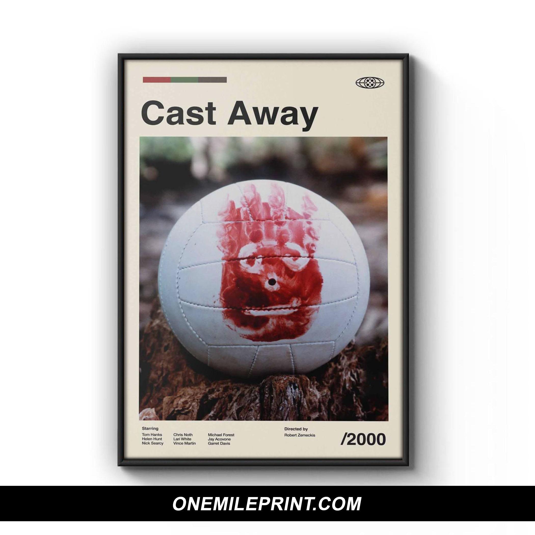 Midcentury Cast Away Movie Poster