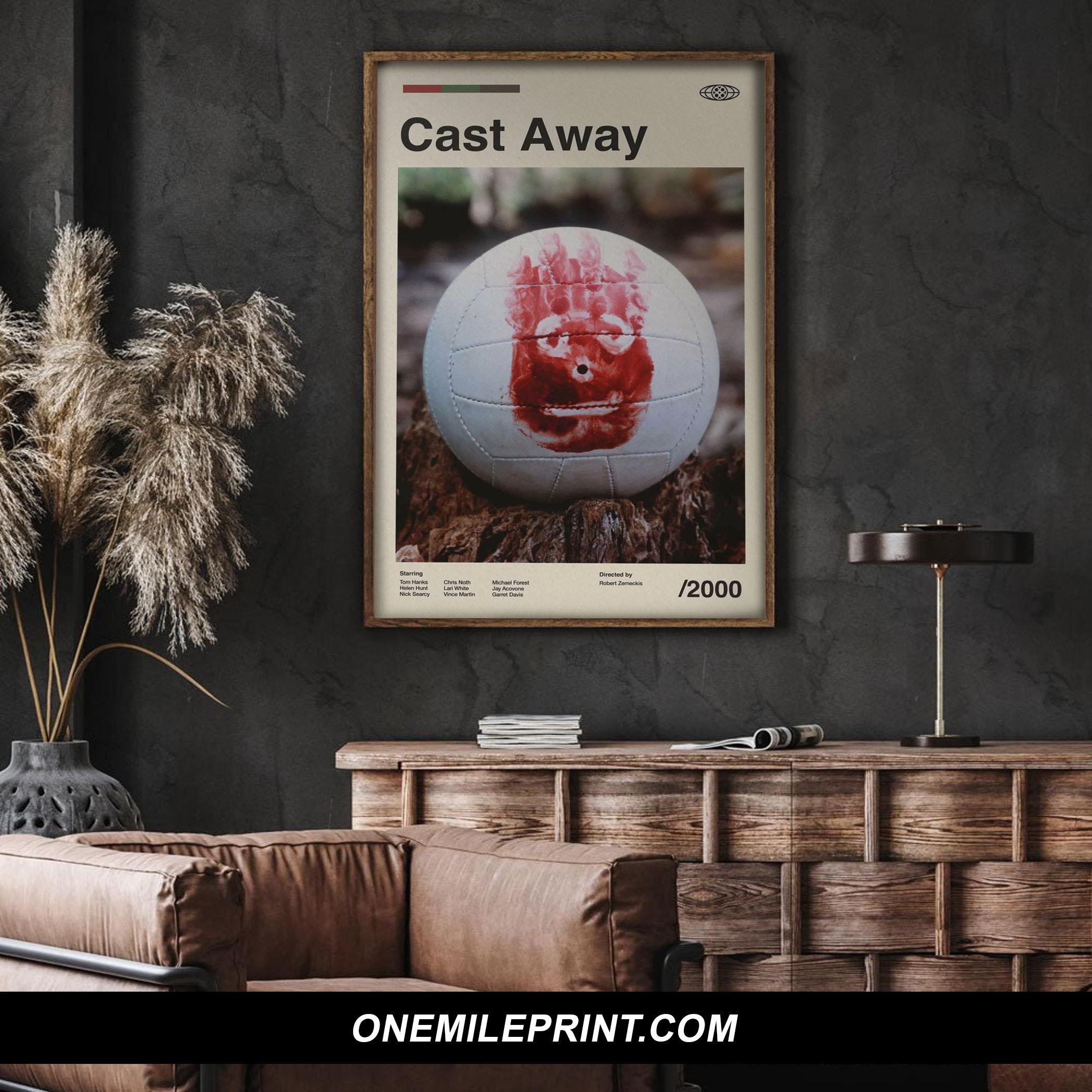 Midcentury Cast Away Movie Poster