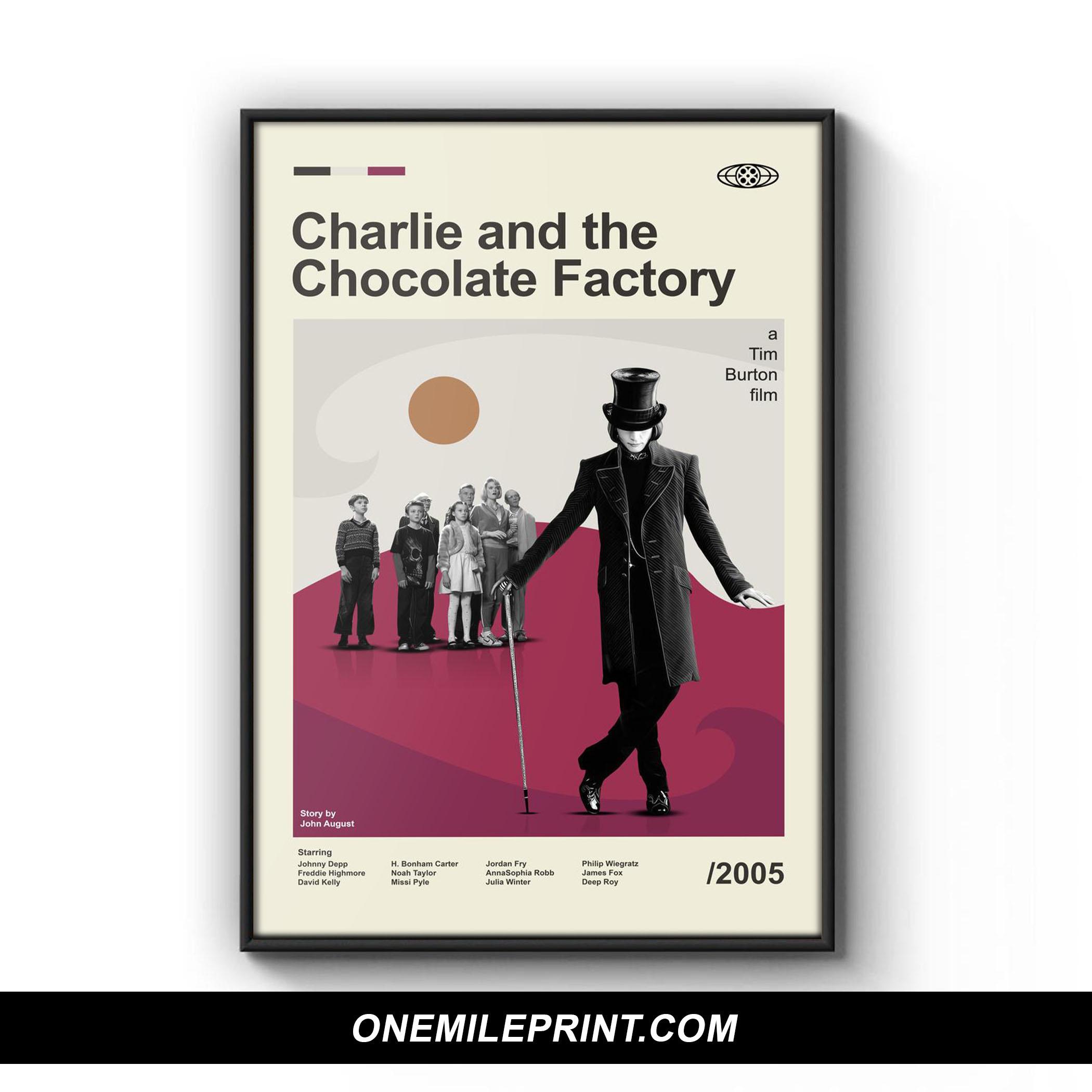 Mid Century Charlie and the Chocolate Factory Movie Poster