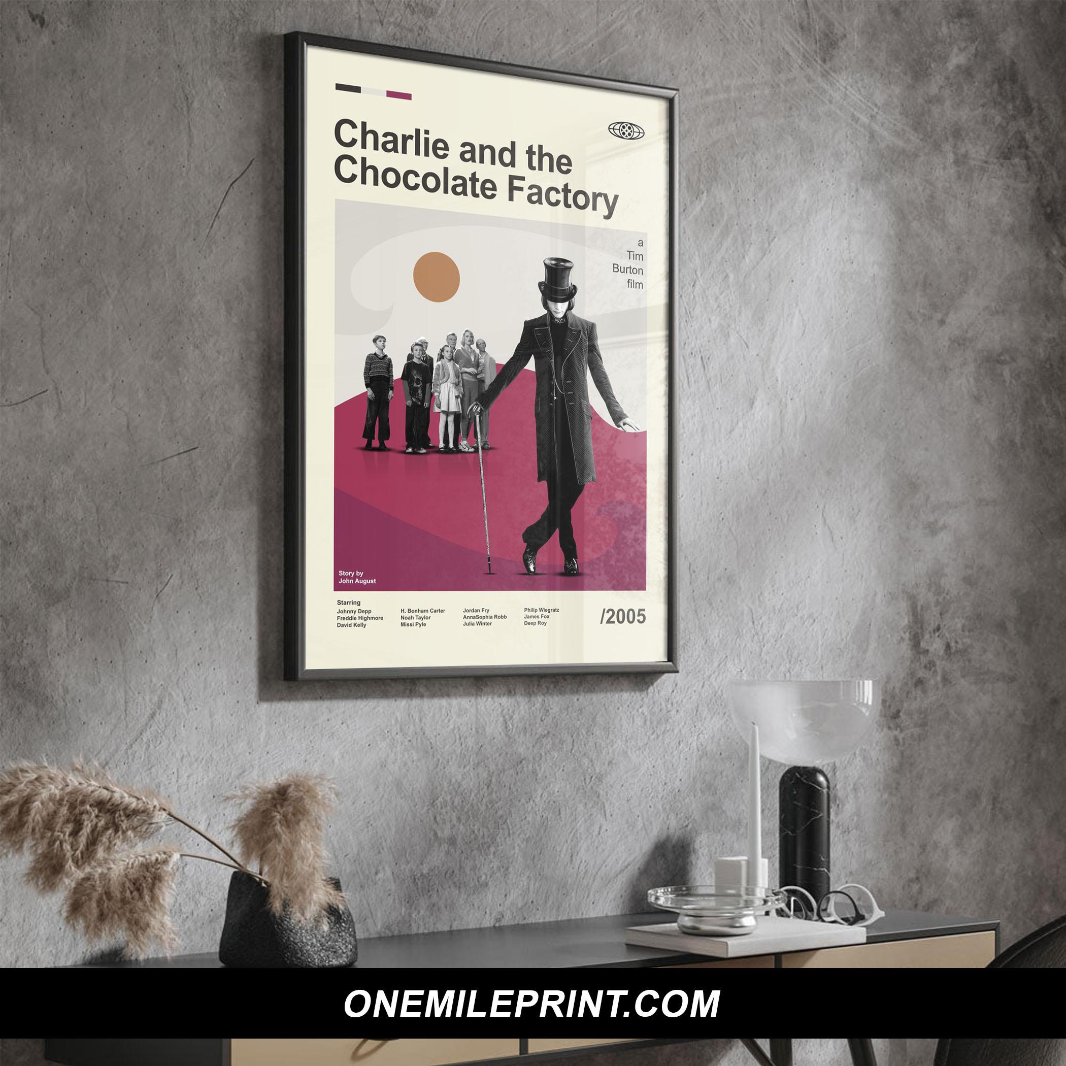 Mid Century Charlie and the Chocolate Factory Movie Poster