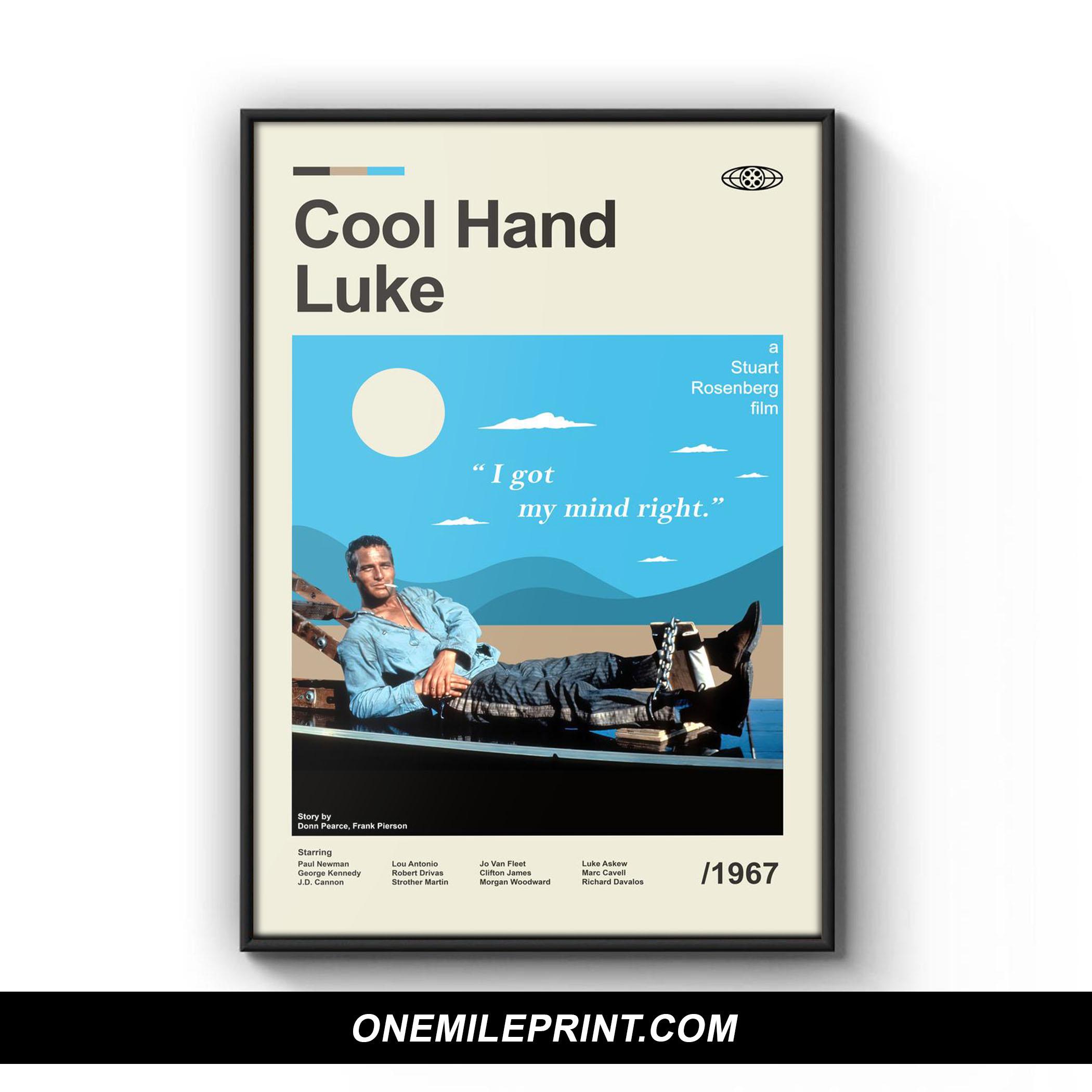 Mid Century Cool Hand Luke Movie Poster