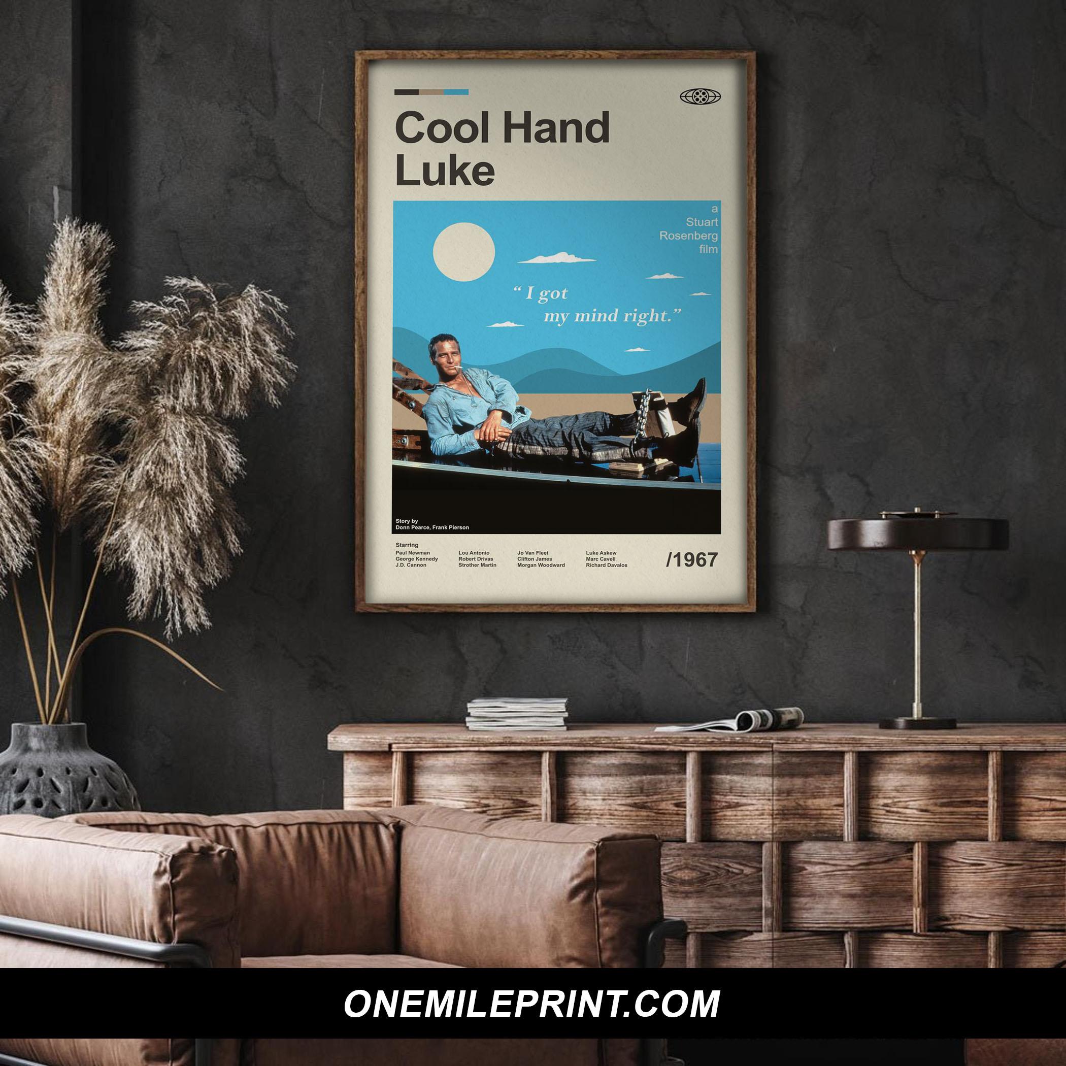 Mid Century Cool Hand Luke Movie Poster