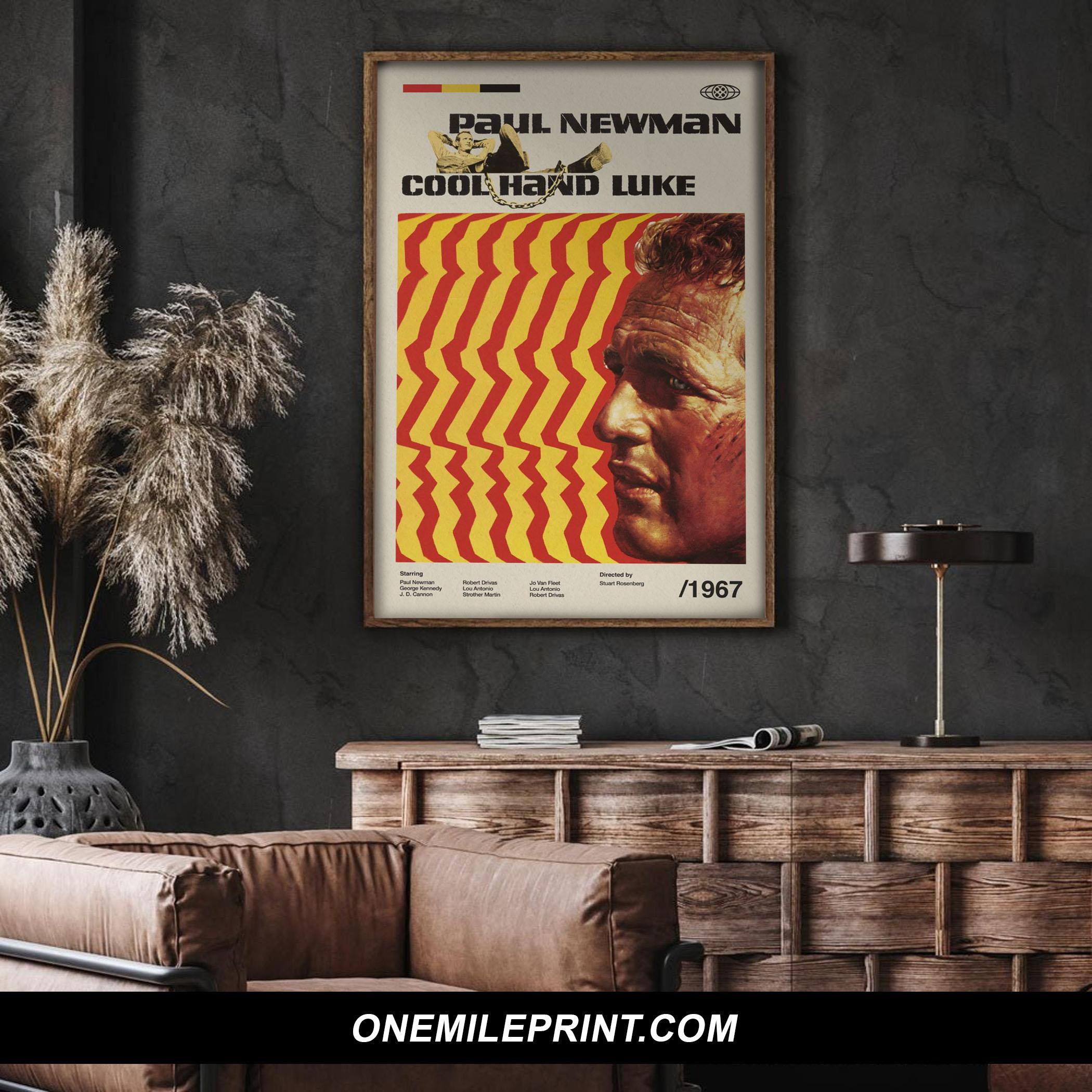 Midcentury Cool Hand Luke Movie Poster