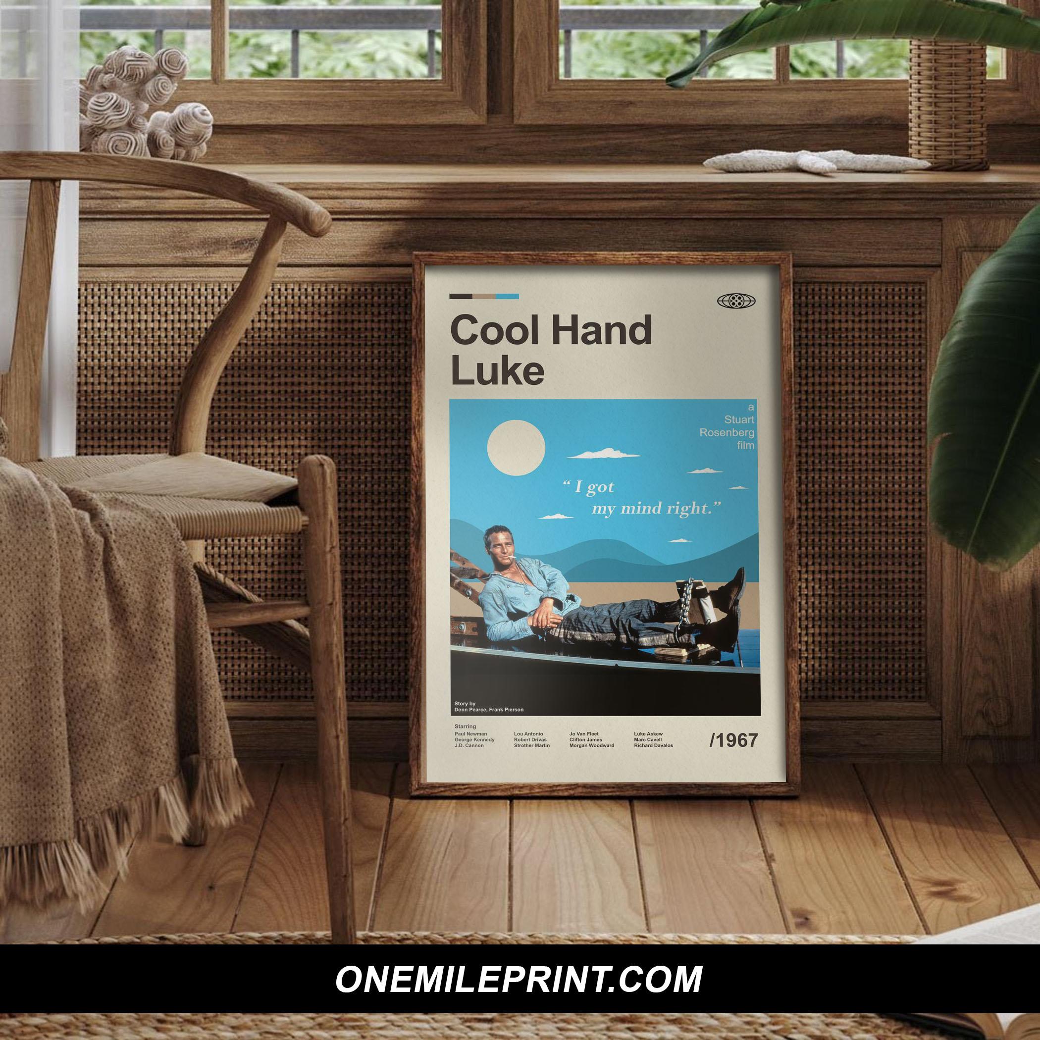 Mid Century Cool Hand Luke Movie Poster