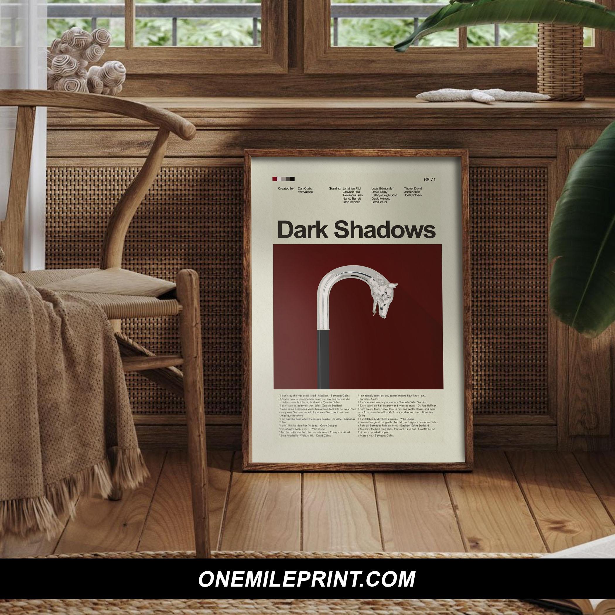 Mid Century Modern Dark Shadows Movie Poster