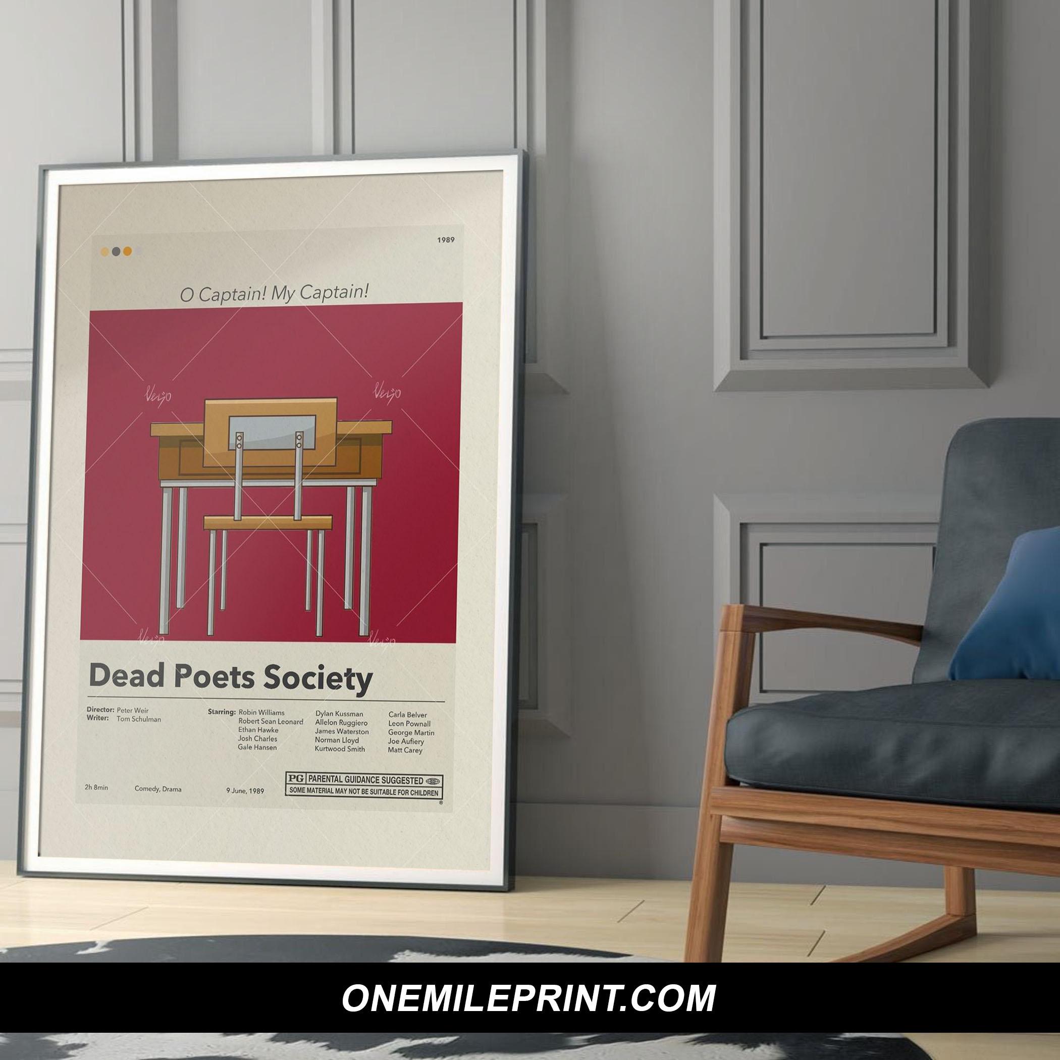 Minimalist Dead Poets Society Movie Poster