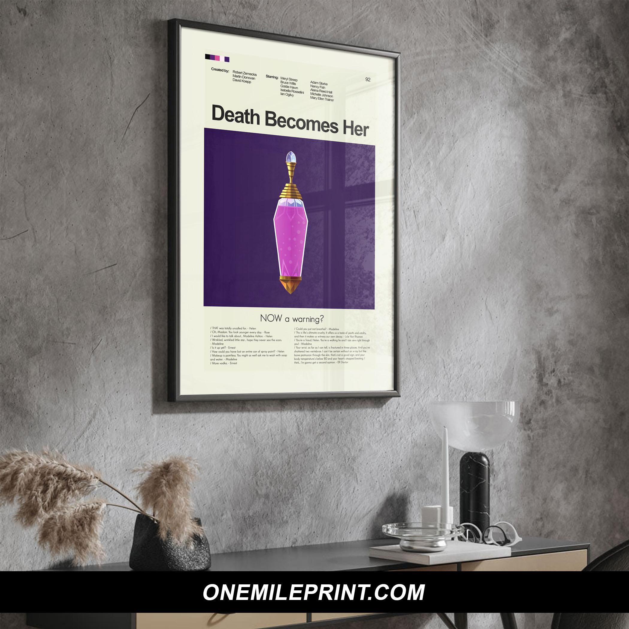 Mid Century Modern Death Becomes Her Movie Poster