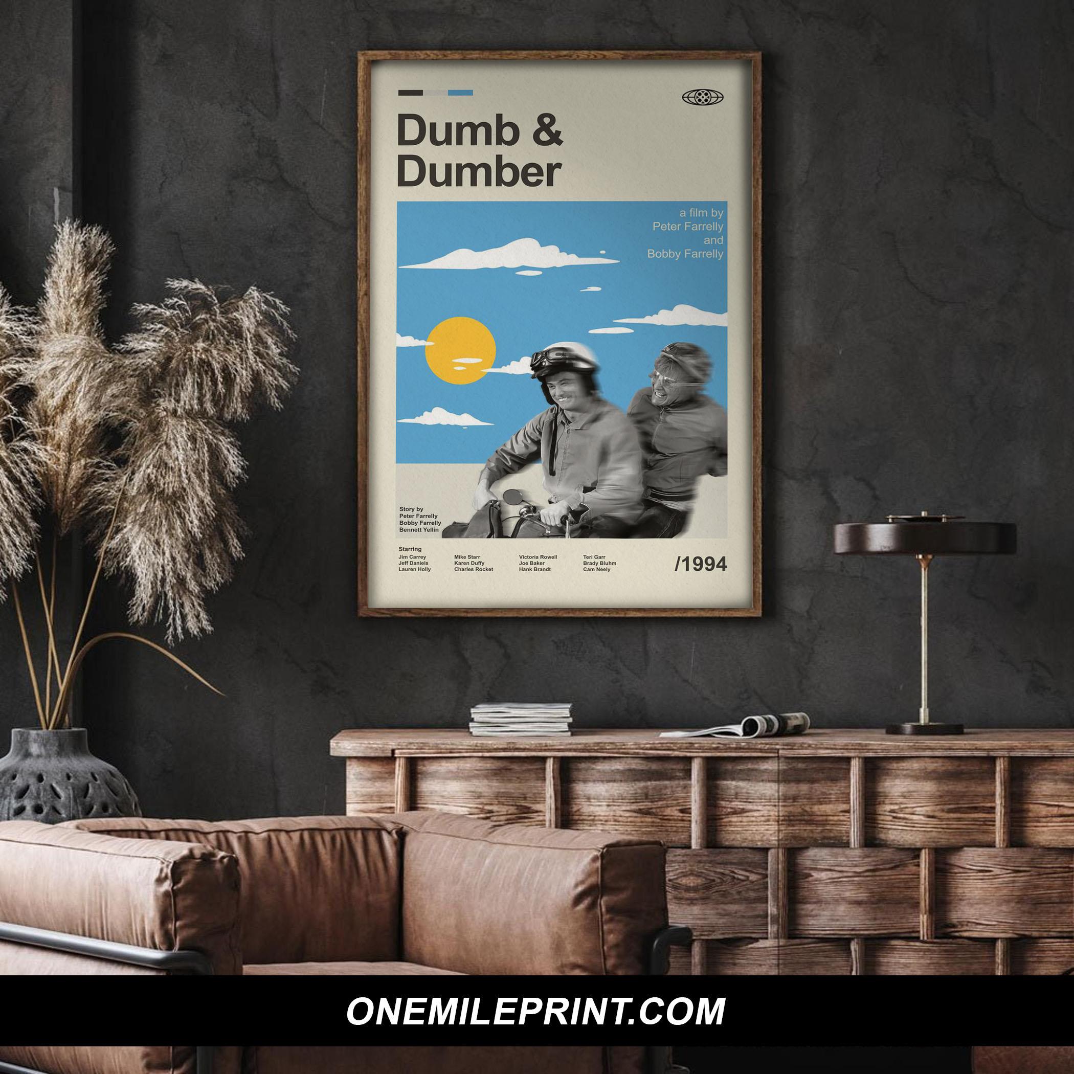 Mid Century Dumb and Dumber Movie Poster