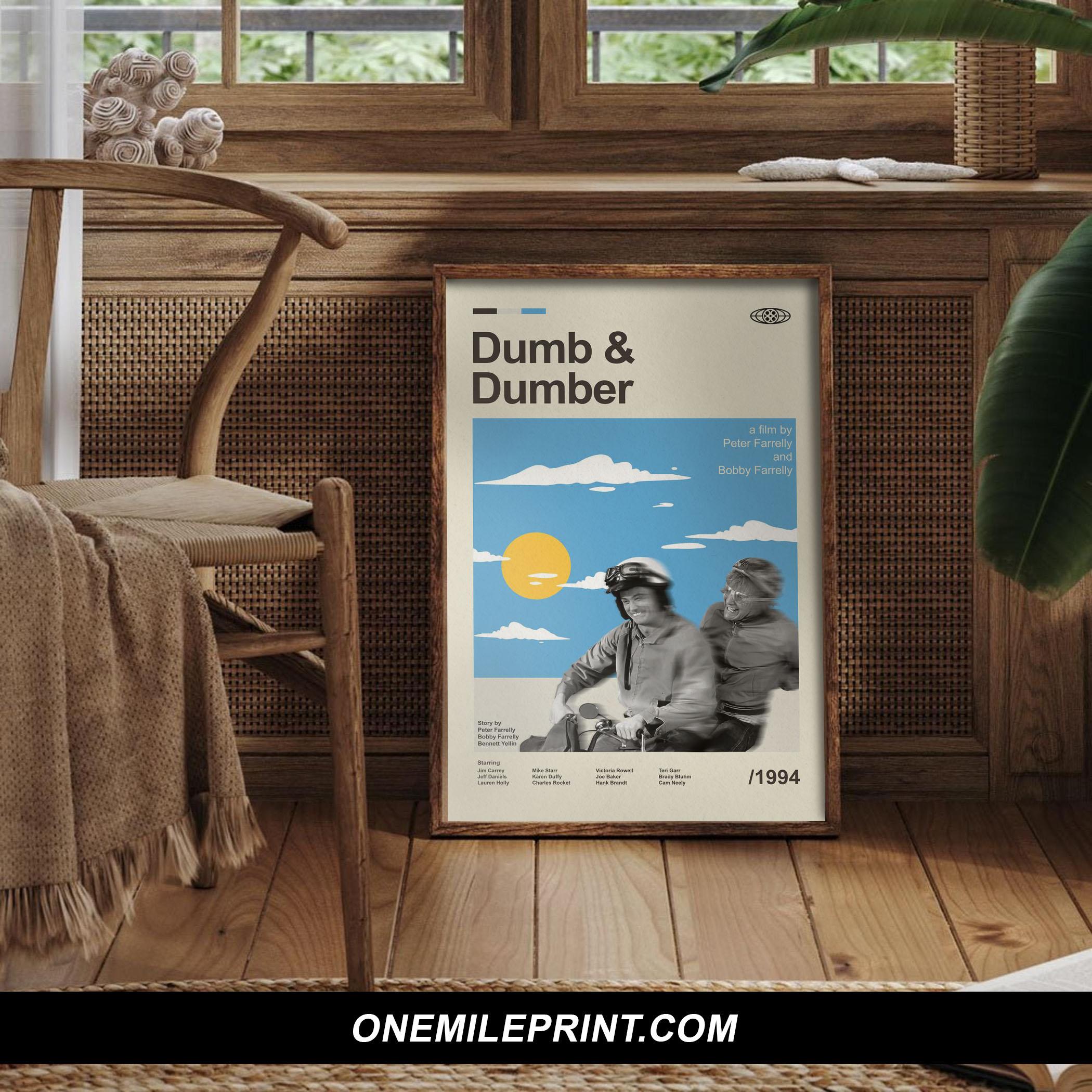 Mid Century Dumb and Dumber Movie Poster