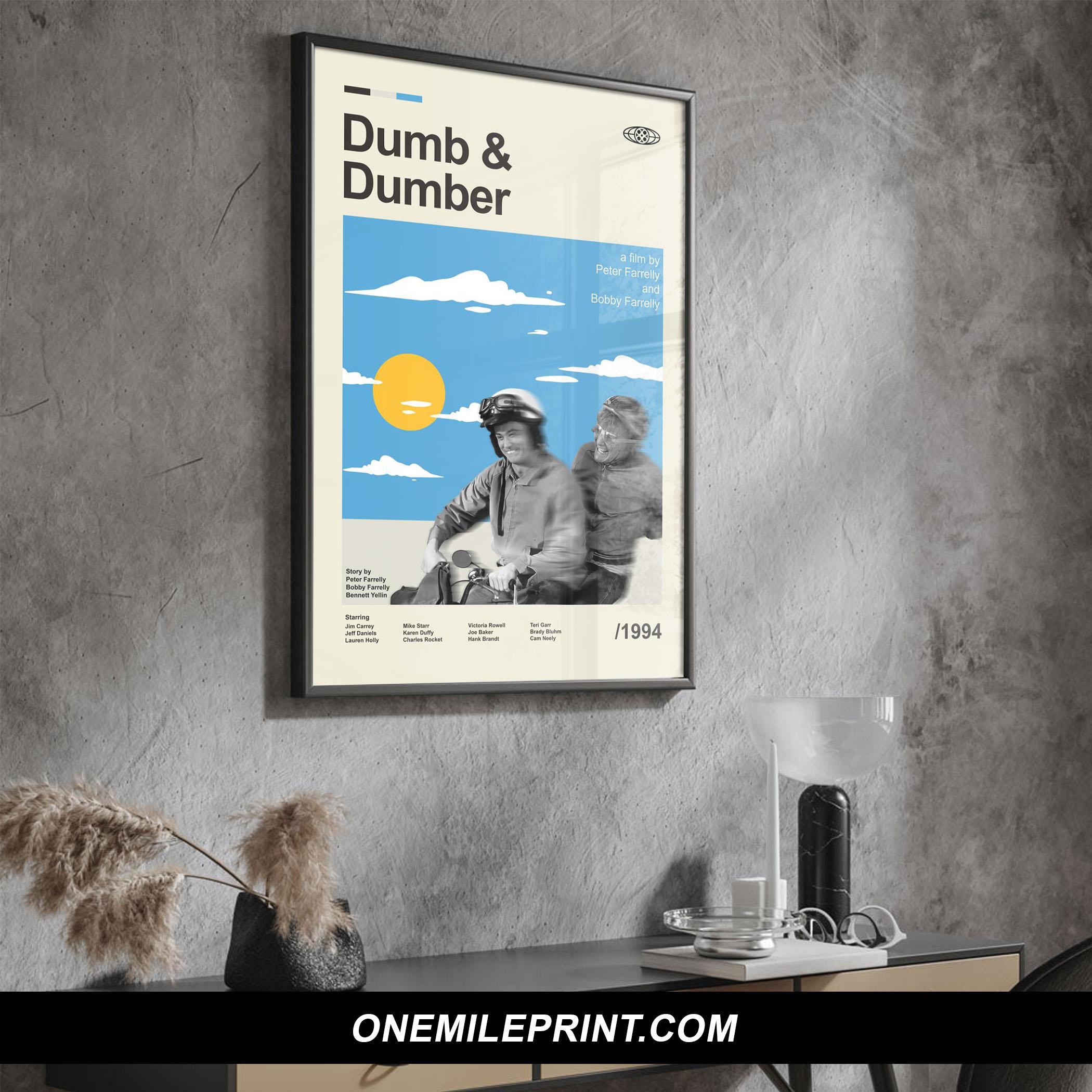 Mid Century Dumb and Dumber Movie Poster